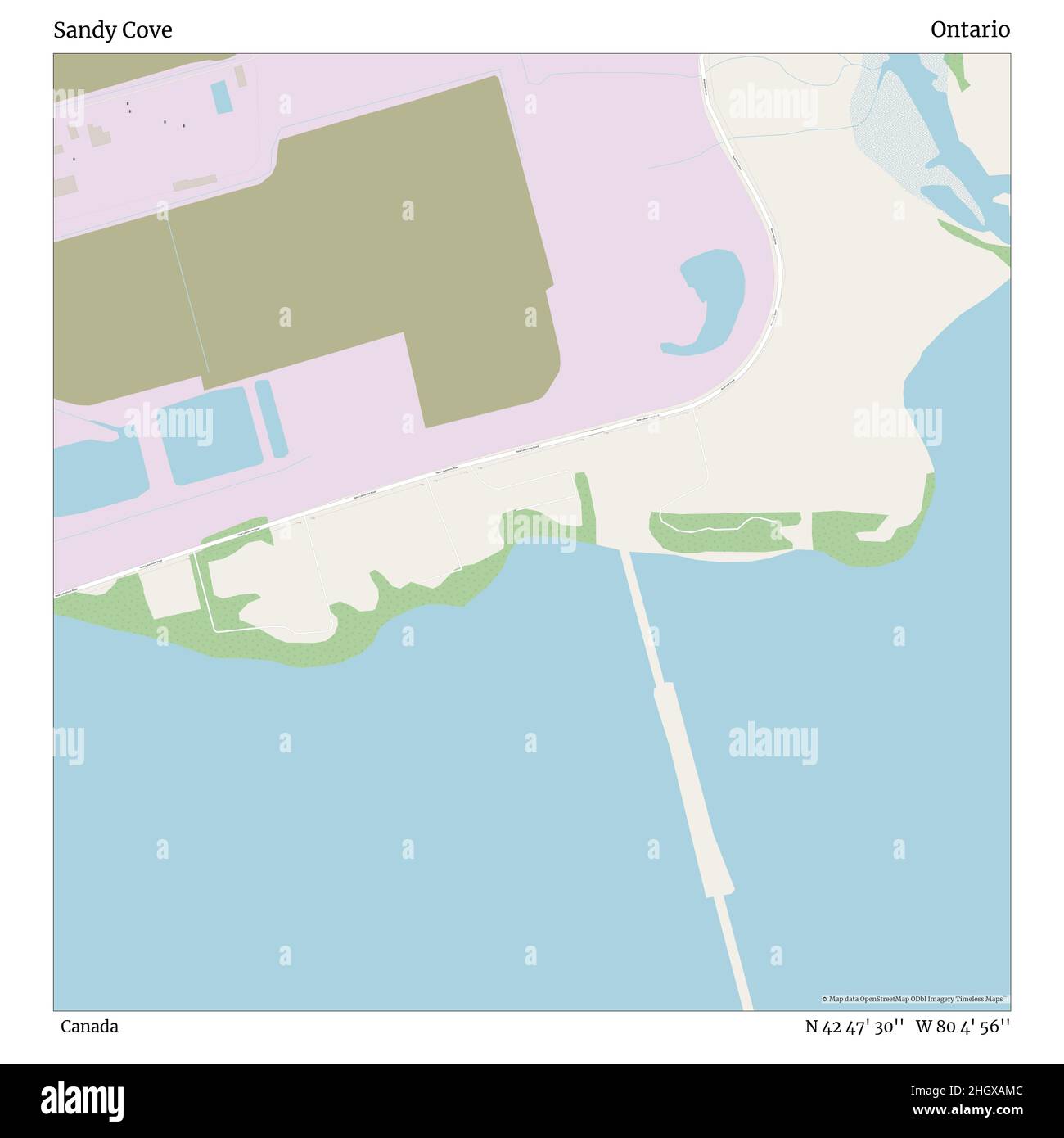 Map of sandy hi-res stock photography and images - Alamy