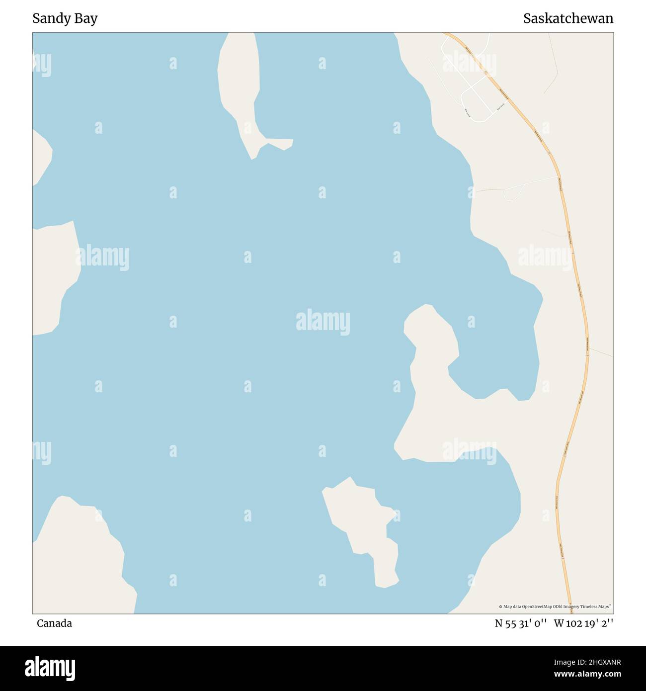 Map of sandy hi-res stock photography and images - Alamy