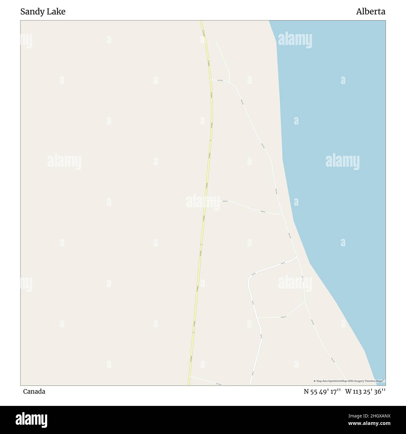 Map of sandy lake hi-res stock photography and images - Alamy