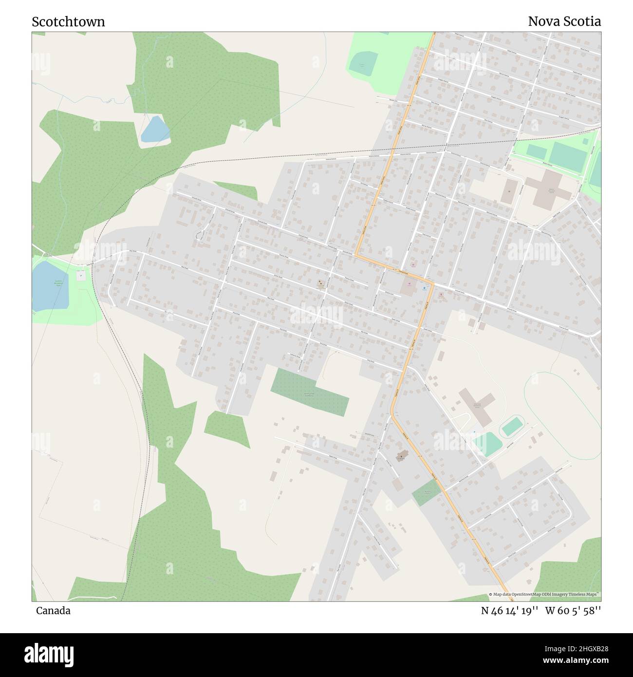 Scotchtown, Canada, Nova Scotia, N 46 14' 19'', W 60 5' 58'', map ...