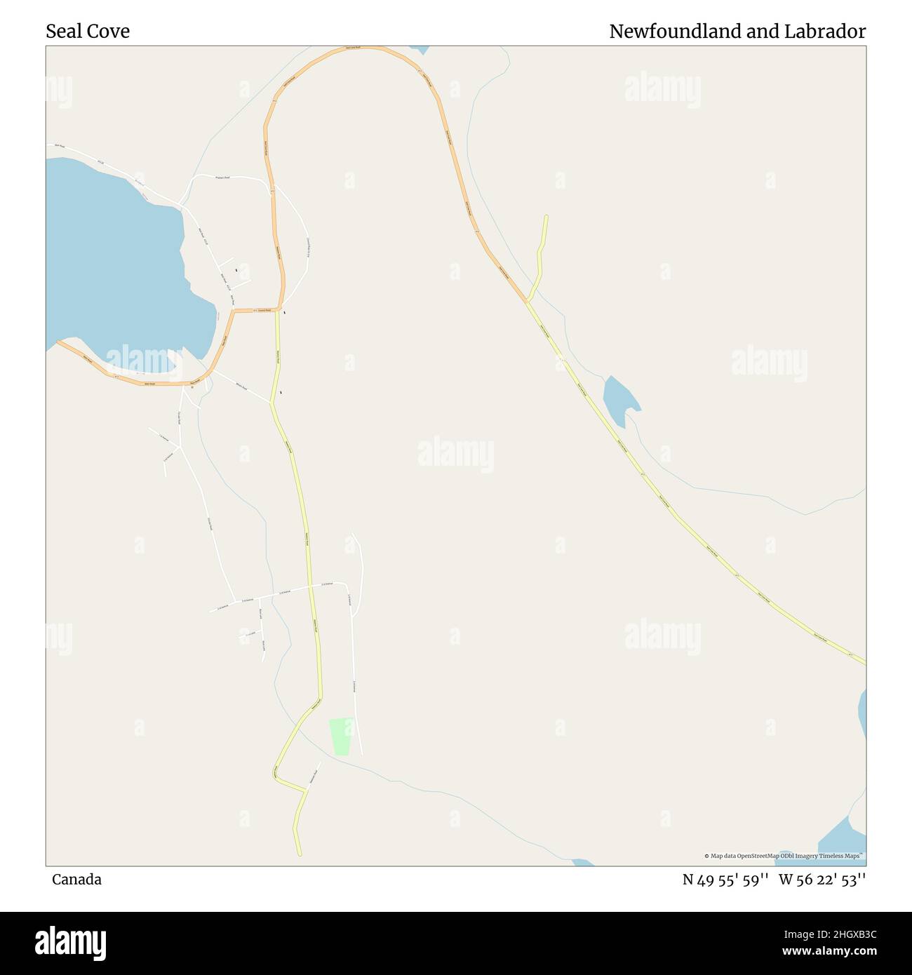 Map of seal cove hi-res stock photography and images - Alamy