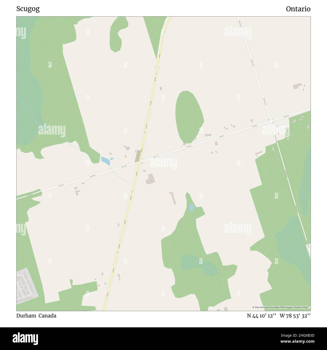 Map of durham ontario hi-res stock photography and images - Alamy