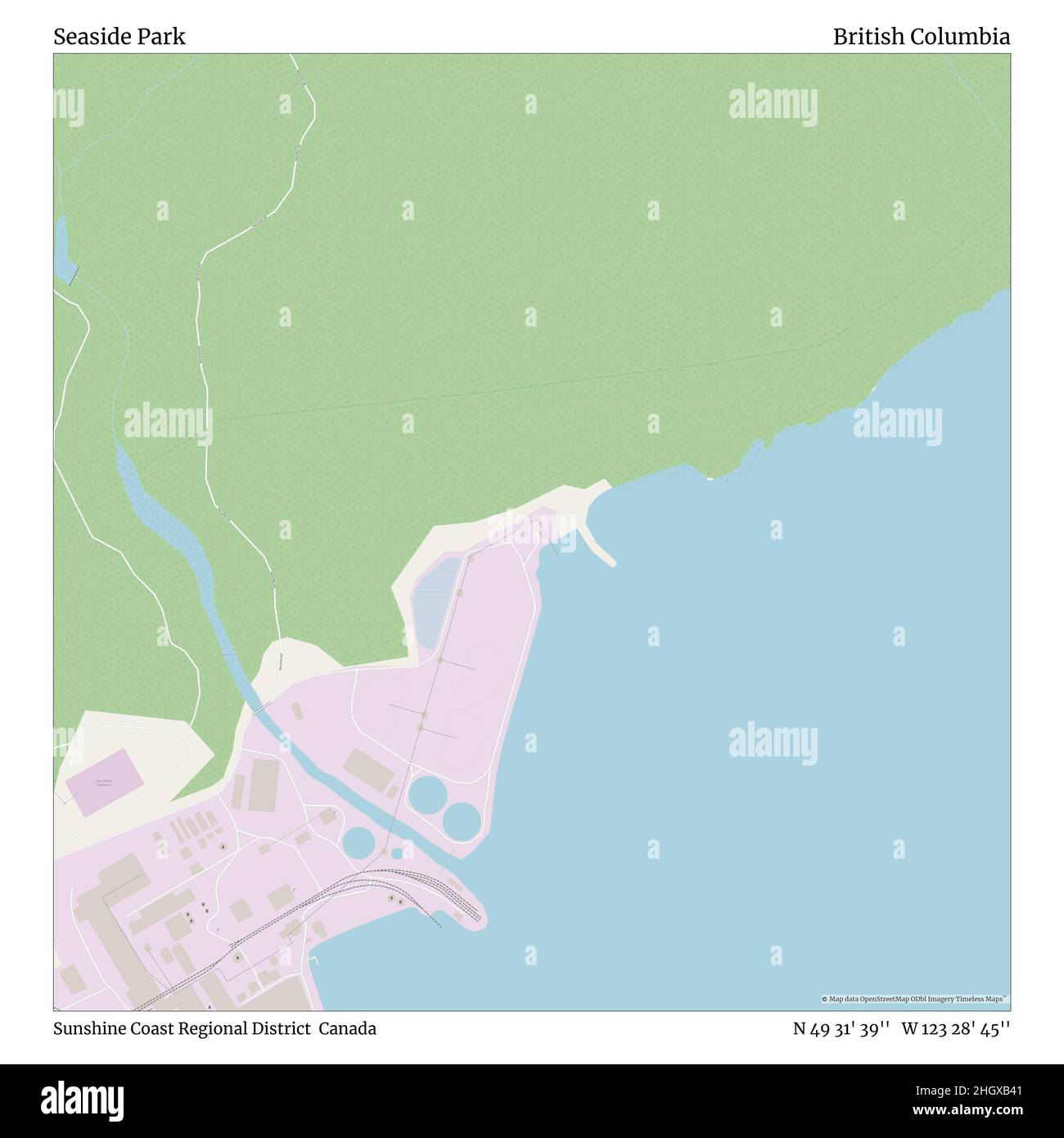 Map of seaside park Cut Out Stock Images & Pictures - Alamy