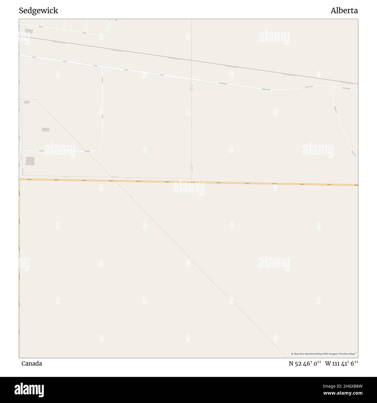 Sedgewick alberta canada map hi-res stock photography and images - Alamy