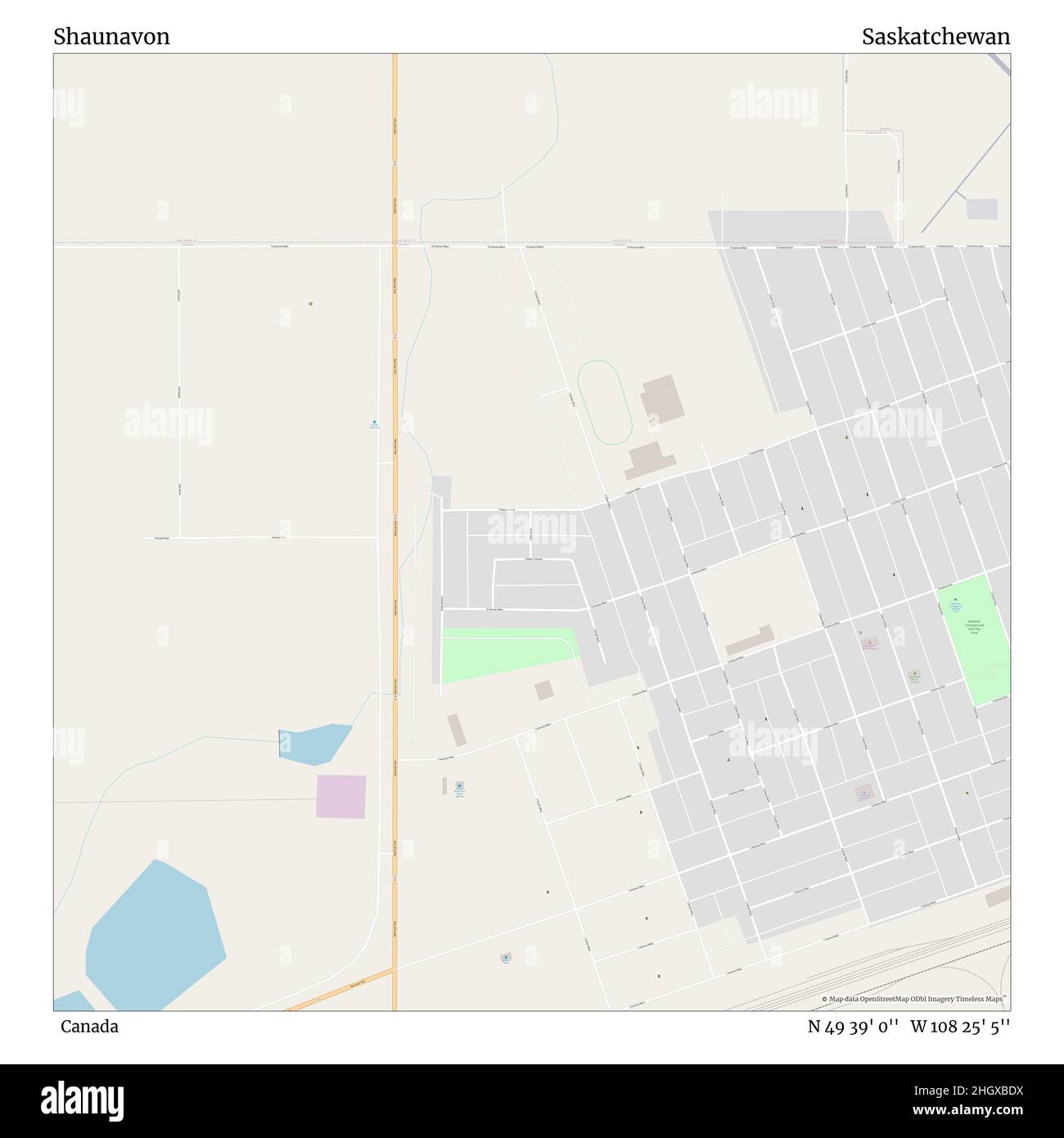 Shaunavon saskatchewan map hi-res stock photography and images - Alamy