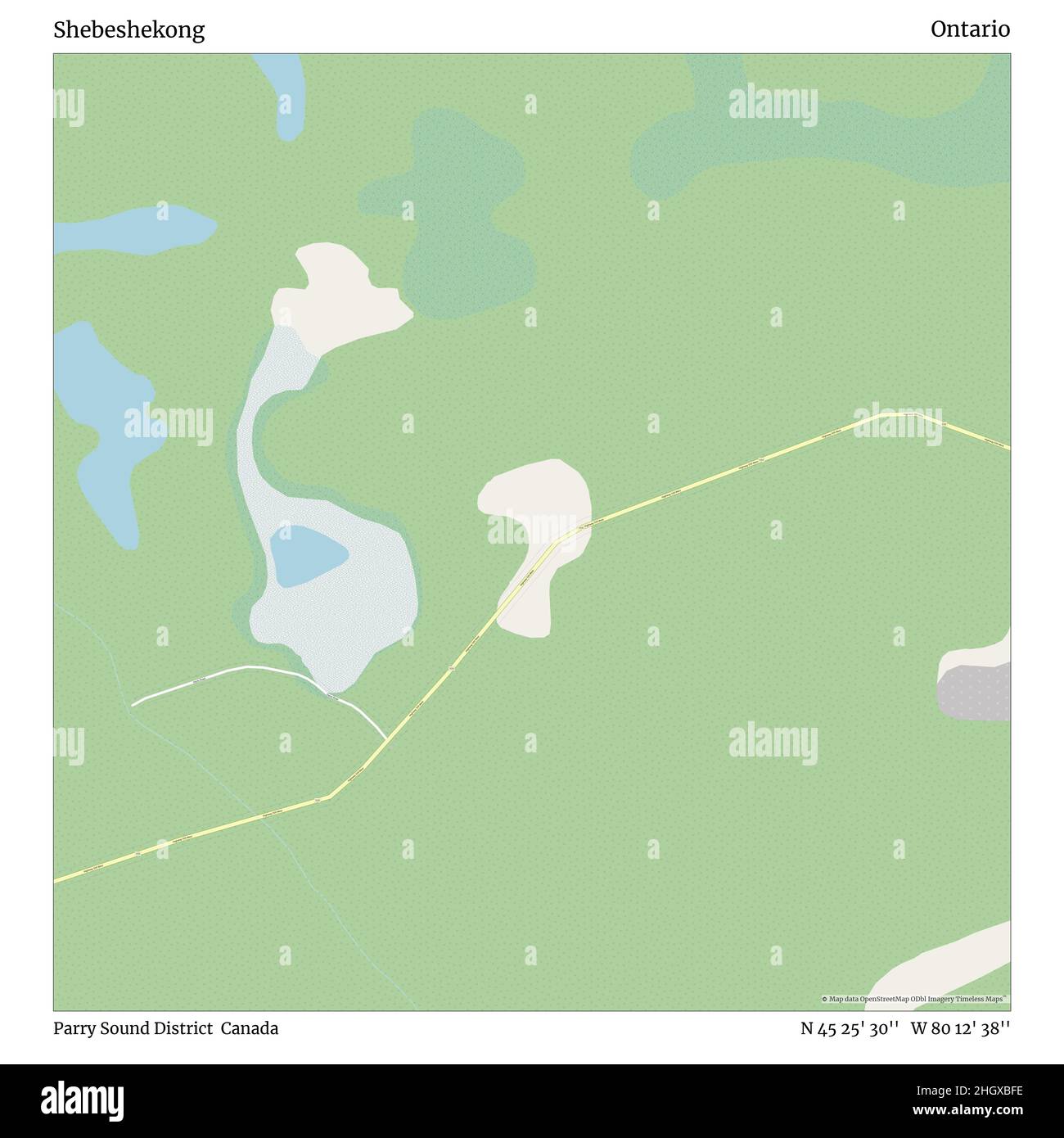 Parry sound ontario map hi-res stock photography and images - Alamy