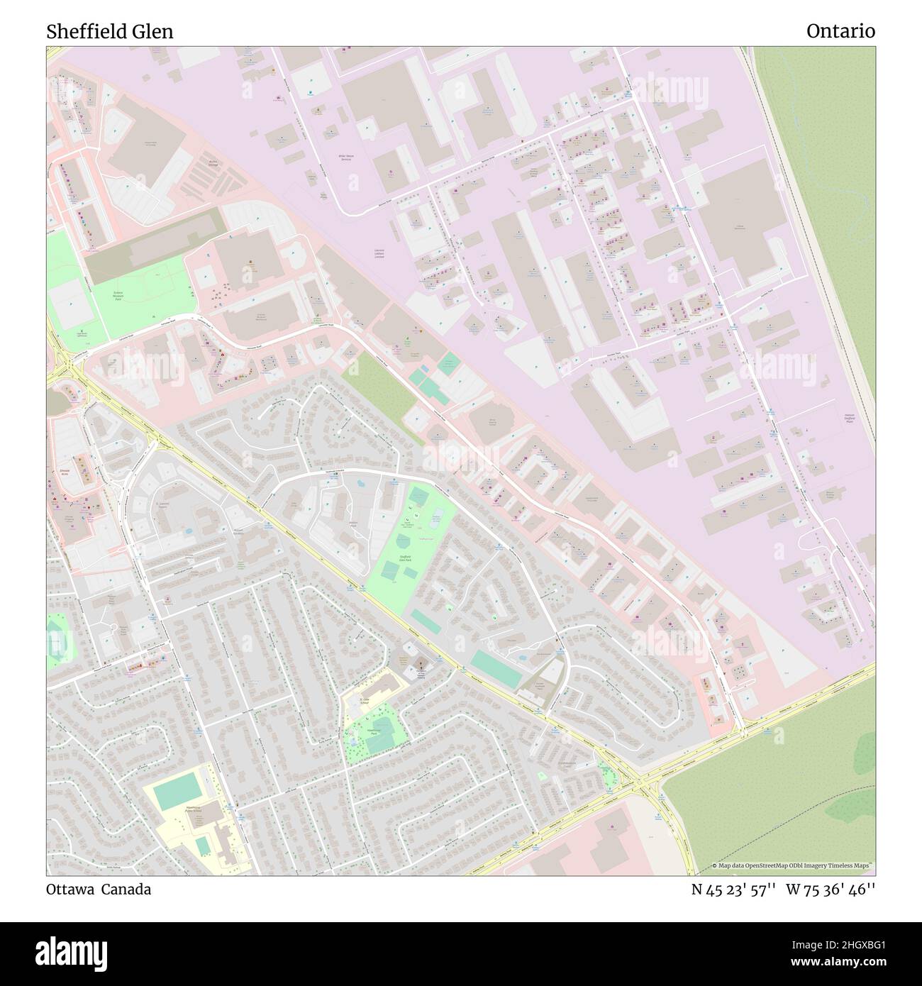 Sheffield road map hi-res stock photography and images - Alamy