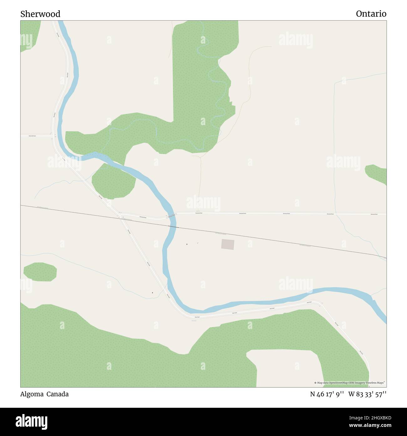 Map of algoma hi-res stock photography and images - Alamy