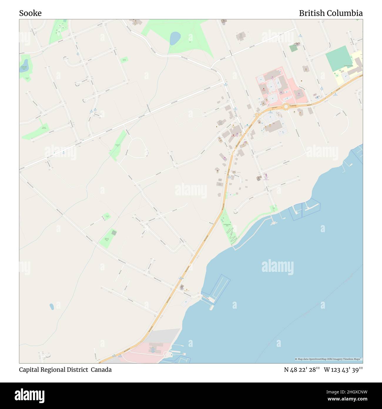 Map of sooke hi-res stock photography and images - Alamy
