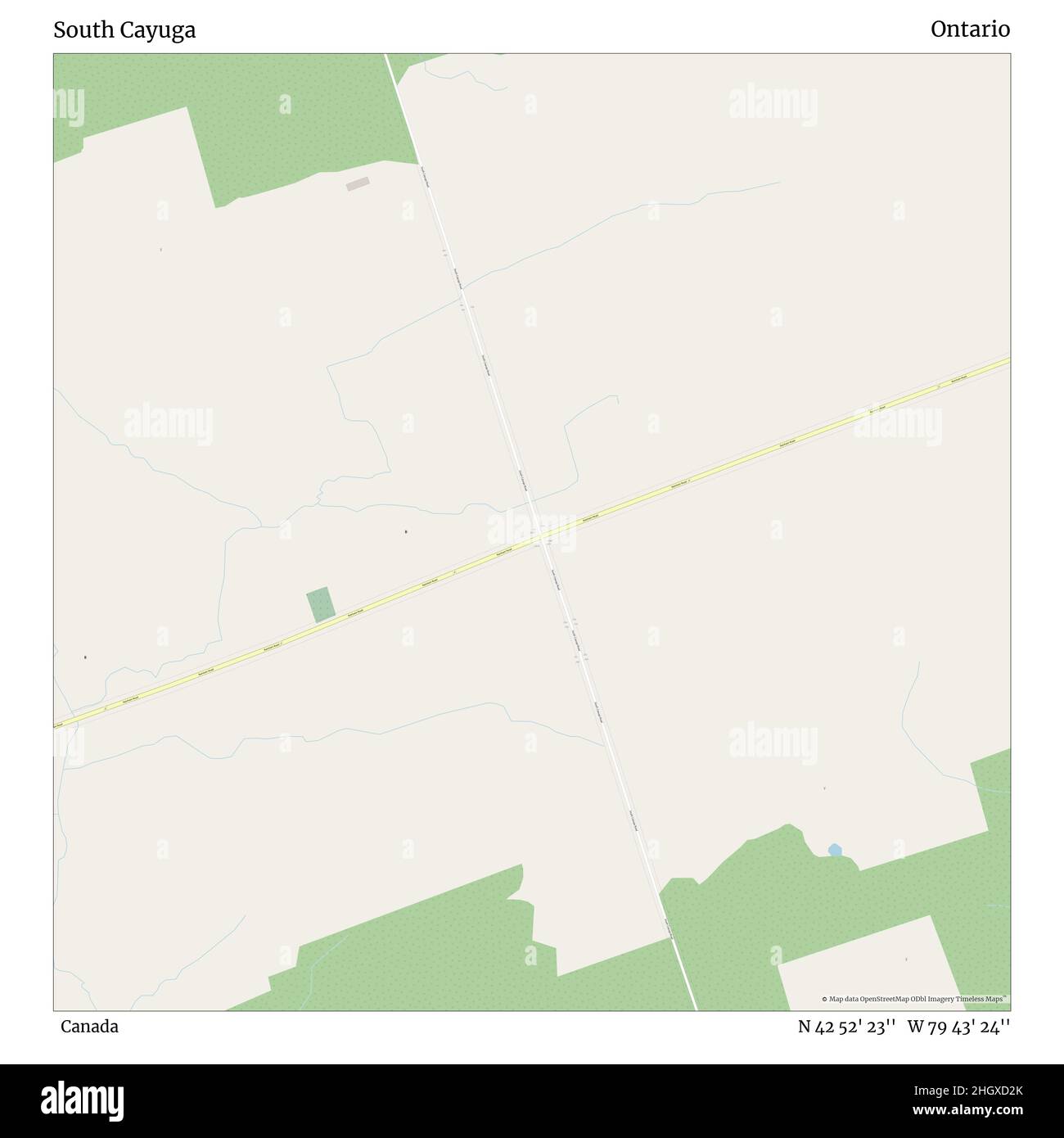 Map of cayuga ontario hi-res stock photography and images - Alamy