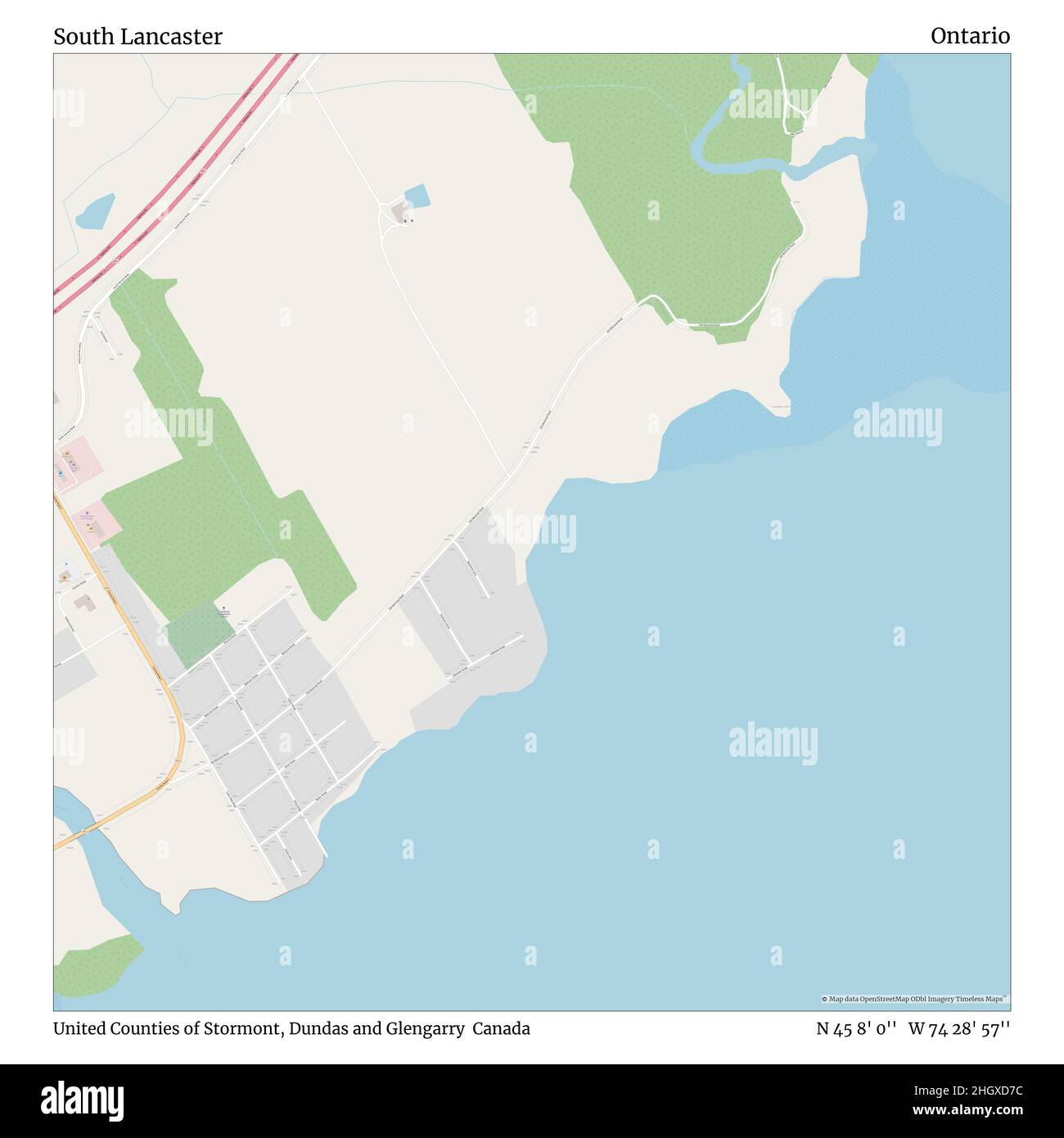 Map of lancaster ontario hi-res stock photography and images - Alamy