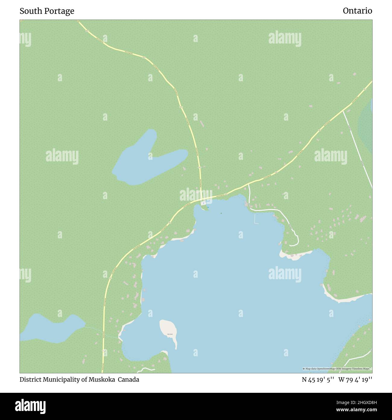 Map of muskoka hi-res stock photography and images - Alamy
