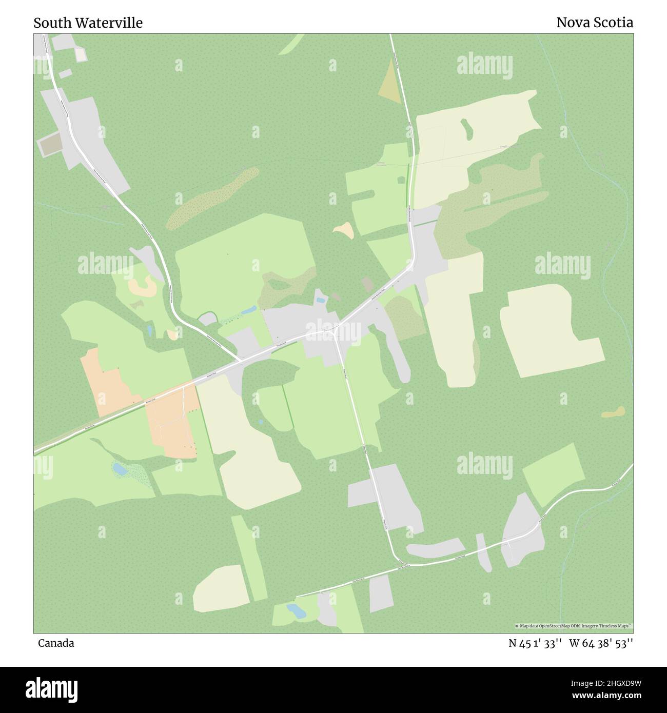 Map of waterville hi-res stock photography and images - Alamy