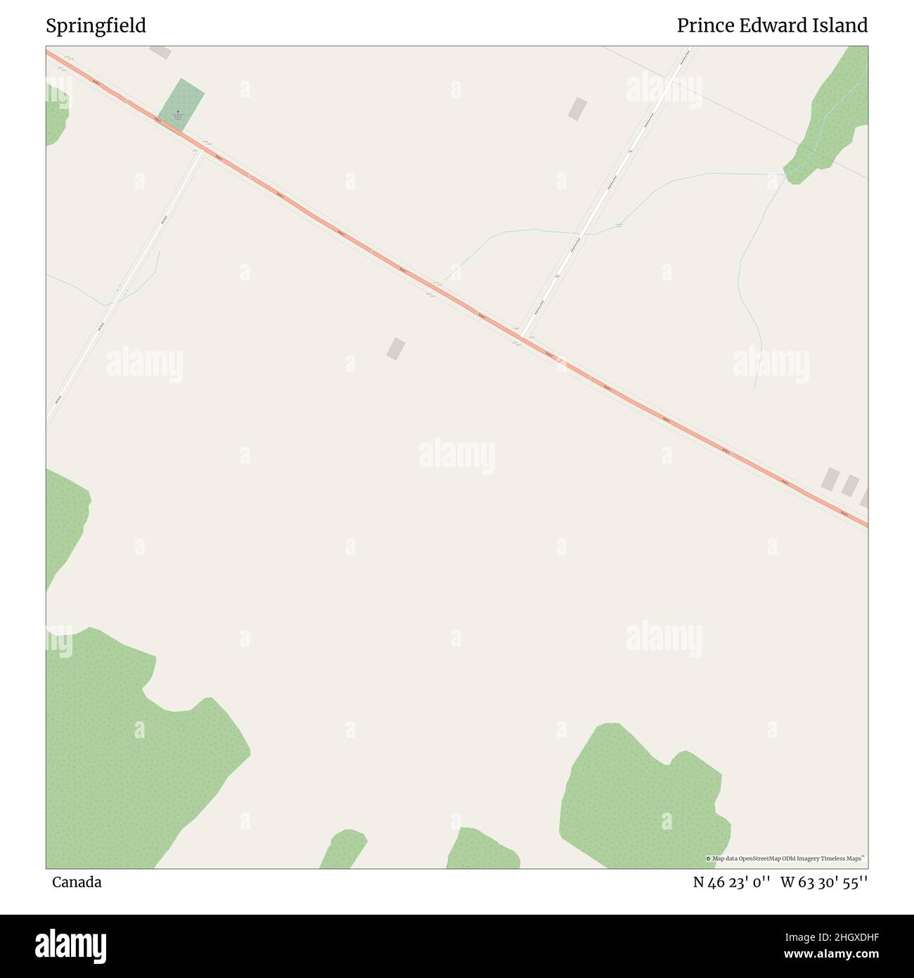 Springfield, Canada, Prince Edward Island, N 46 23' 0'', W 63 30' 55 ...