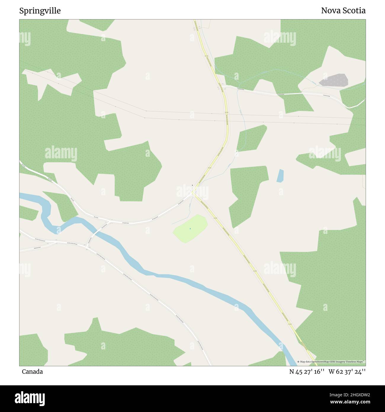 Springville map hi-res stock photography and images - Alamy