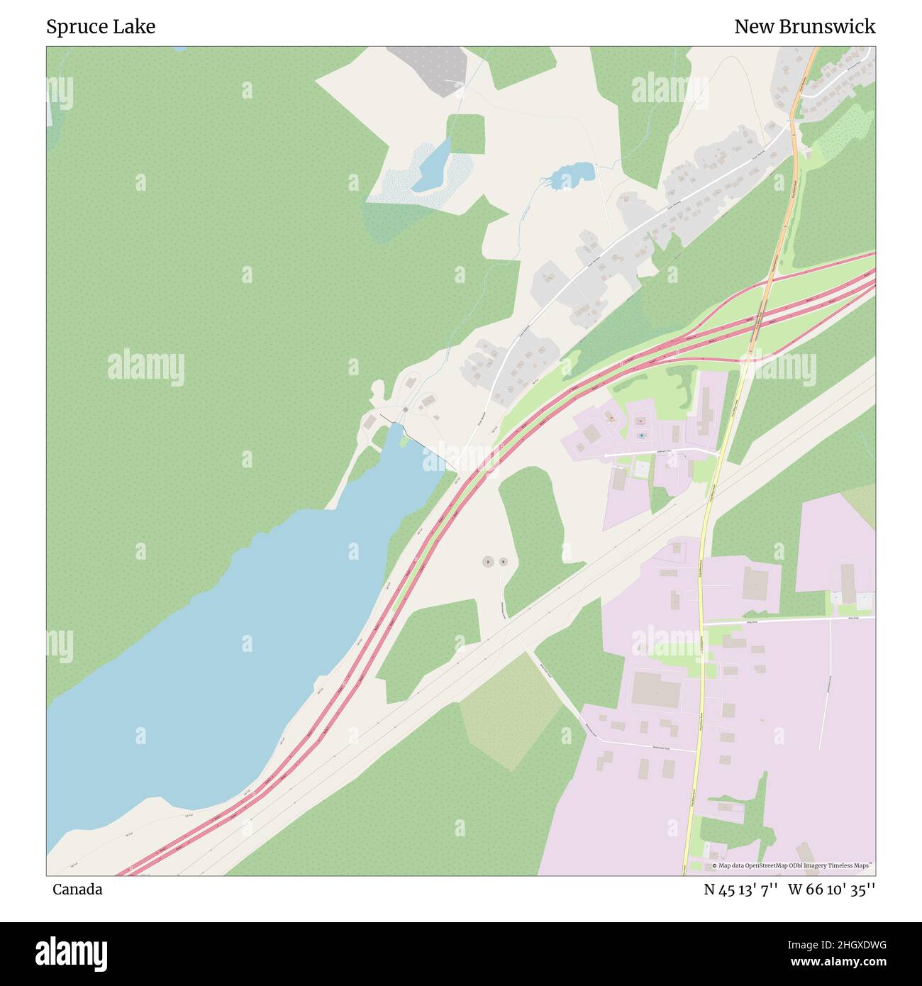 Map of spruce lake hi-res stock photography and images - Alamy