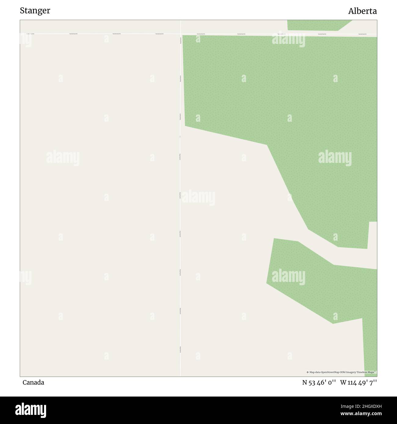 Stanger, Canada, Alberta, N 53 46' 0'', W 114 49' 7'', map, Timeless ...