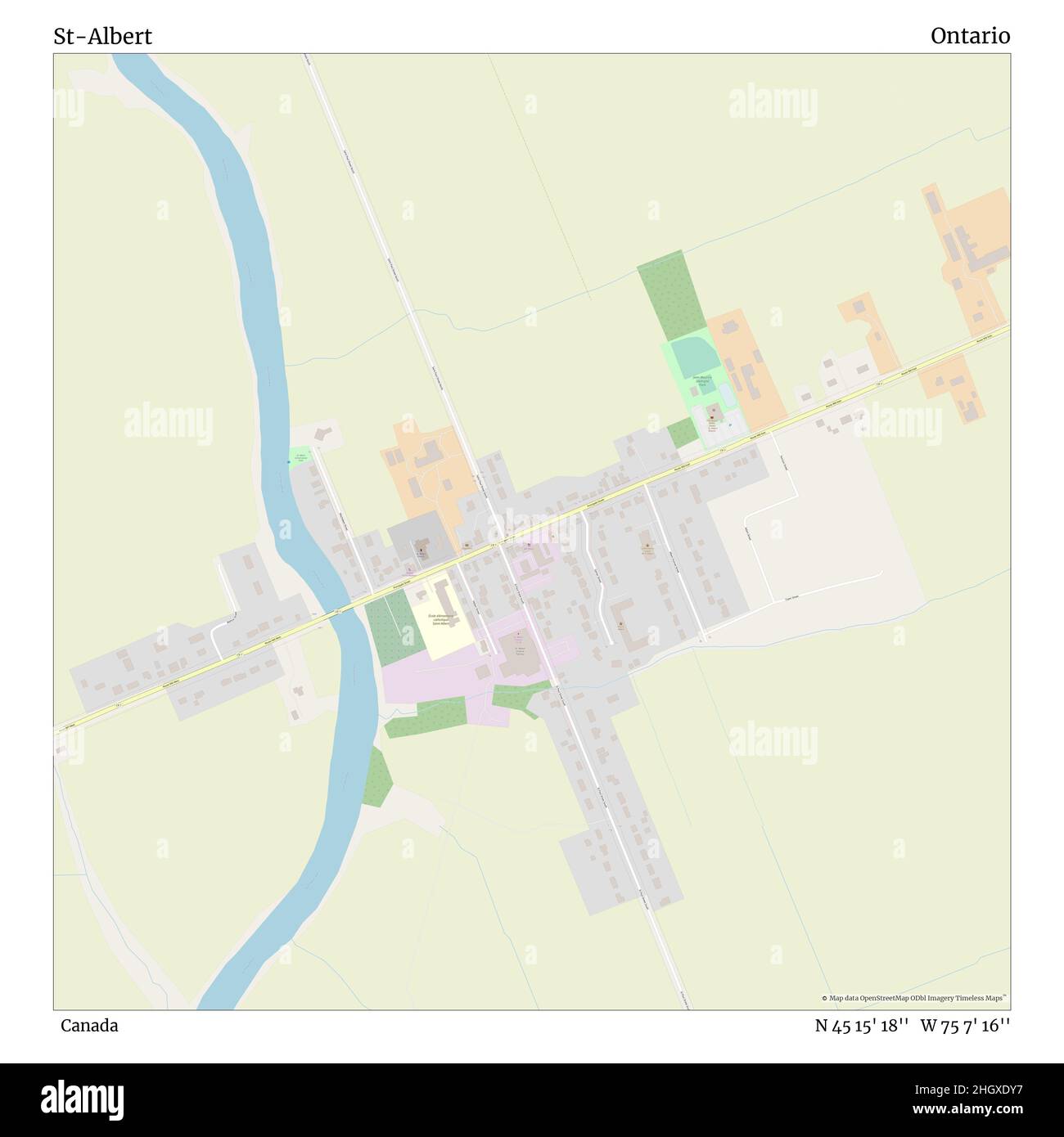 Map of st albert Cut Out Stock Images & Pictures - Alamy