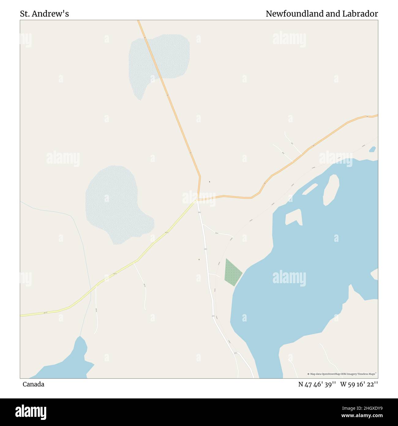 Map of st andrews hi-res stock photography and images - Alamy