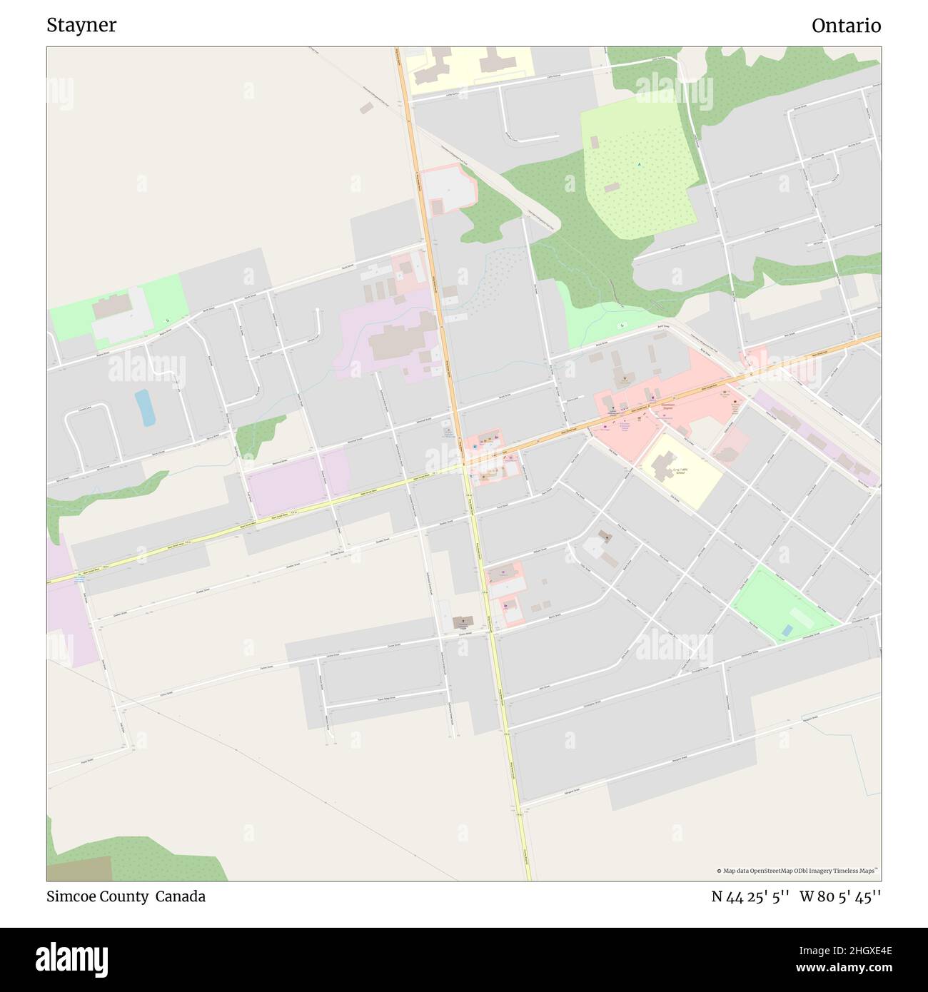 Simcoe ontario map Cut Out Stock Images & Pictures - Alamy