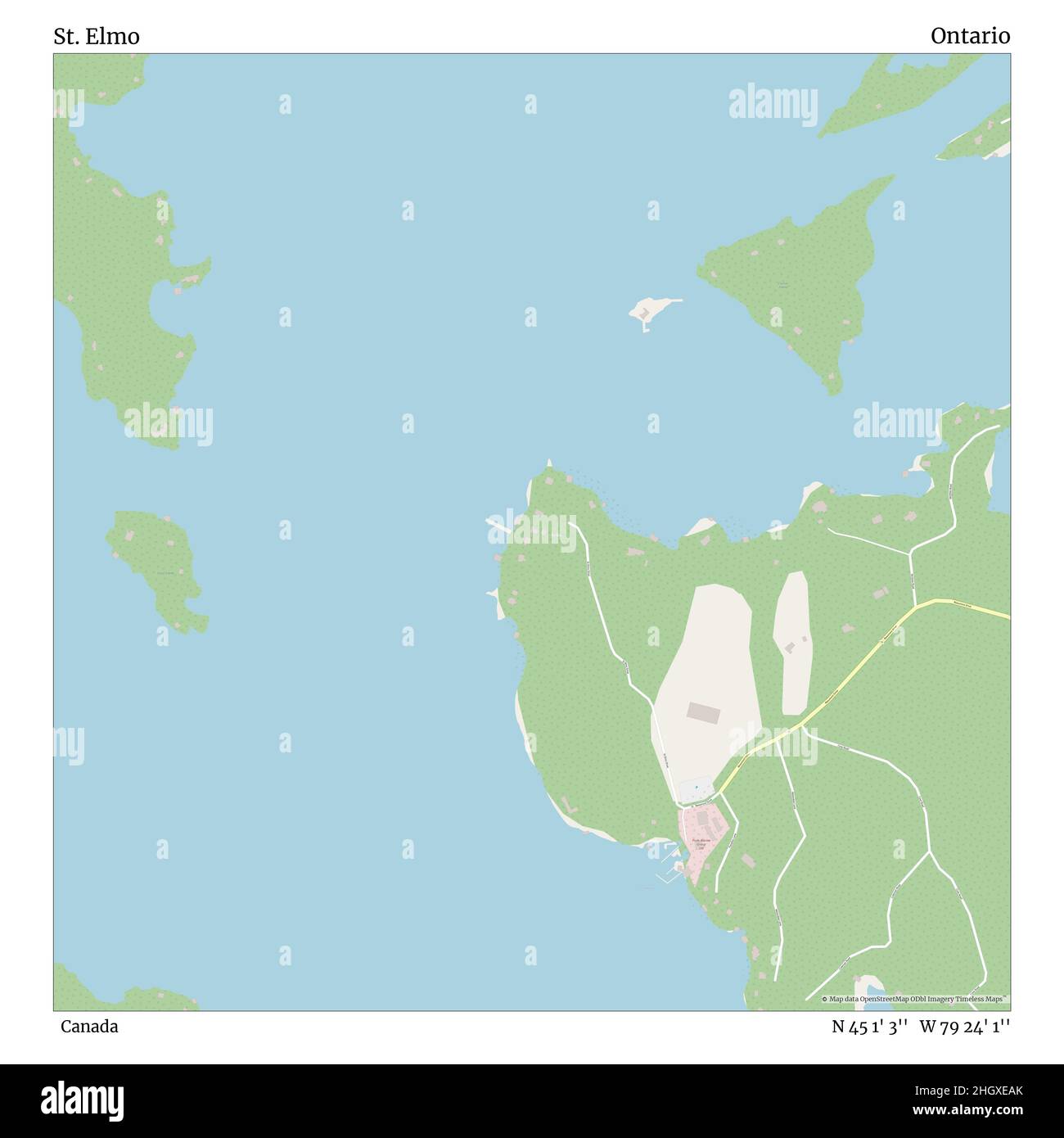Map of st elmo Cut Out Stock Images & Pictures - Alamy