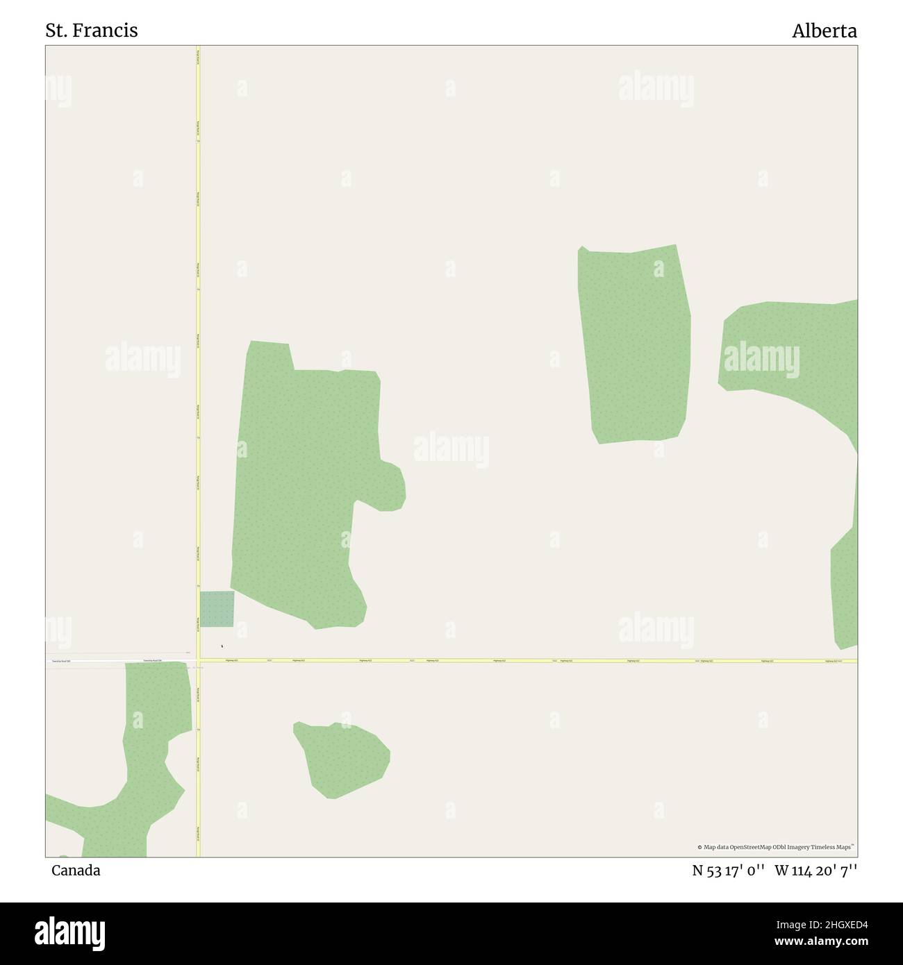 St francis map hi-res stock photography and images - Alamy