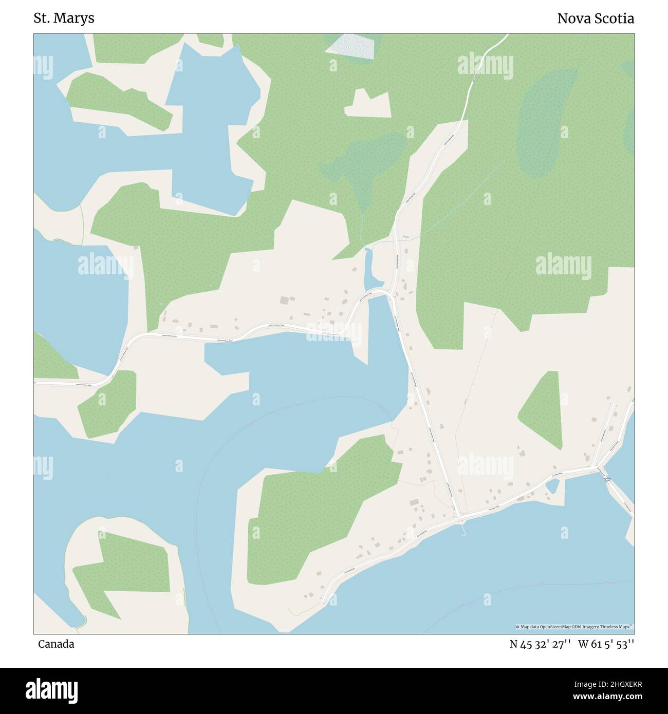 Map of st marys hi-res stock photography and images - Alamy