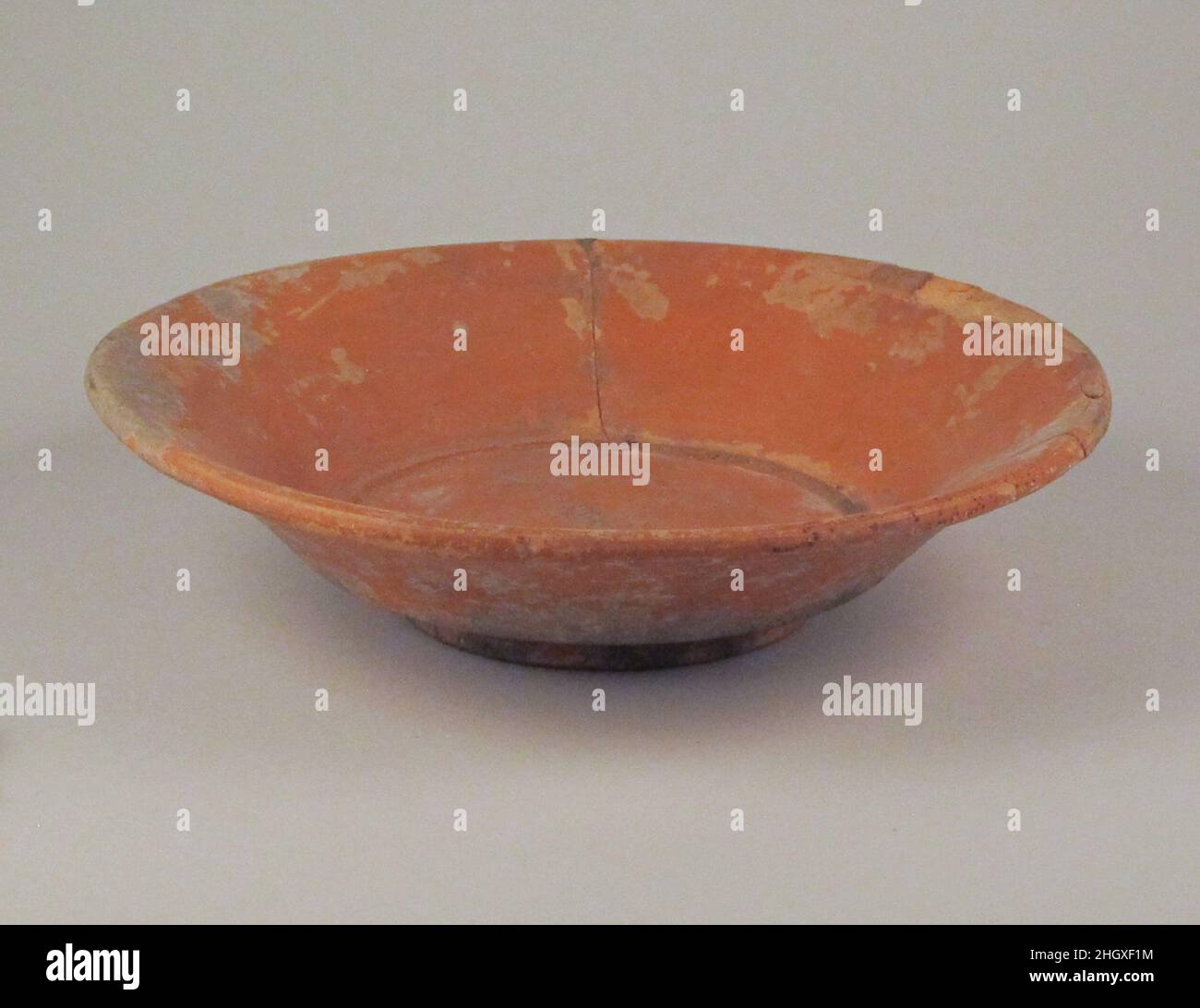 Plate Roman Reddish glaze with stamp in center.. Plate. Roman ...