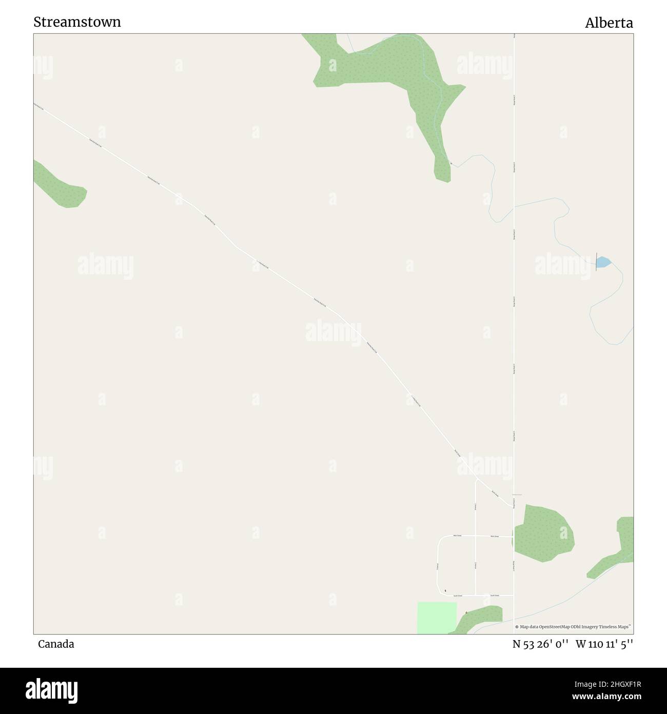 Streamstown, Canada, Alberta, N 53 26' 0'', W 110 11' 5'', map ...