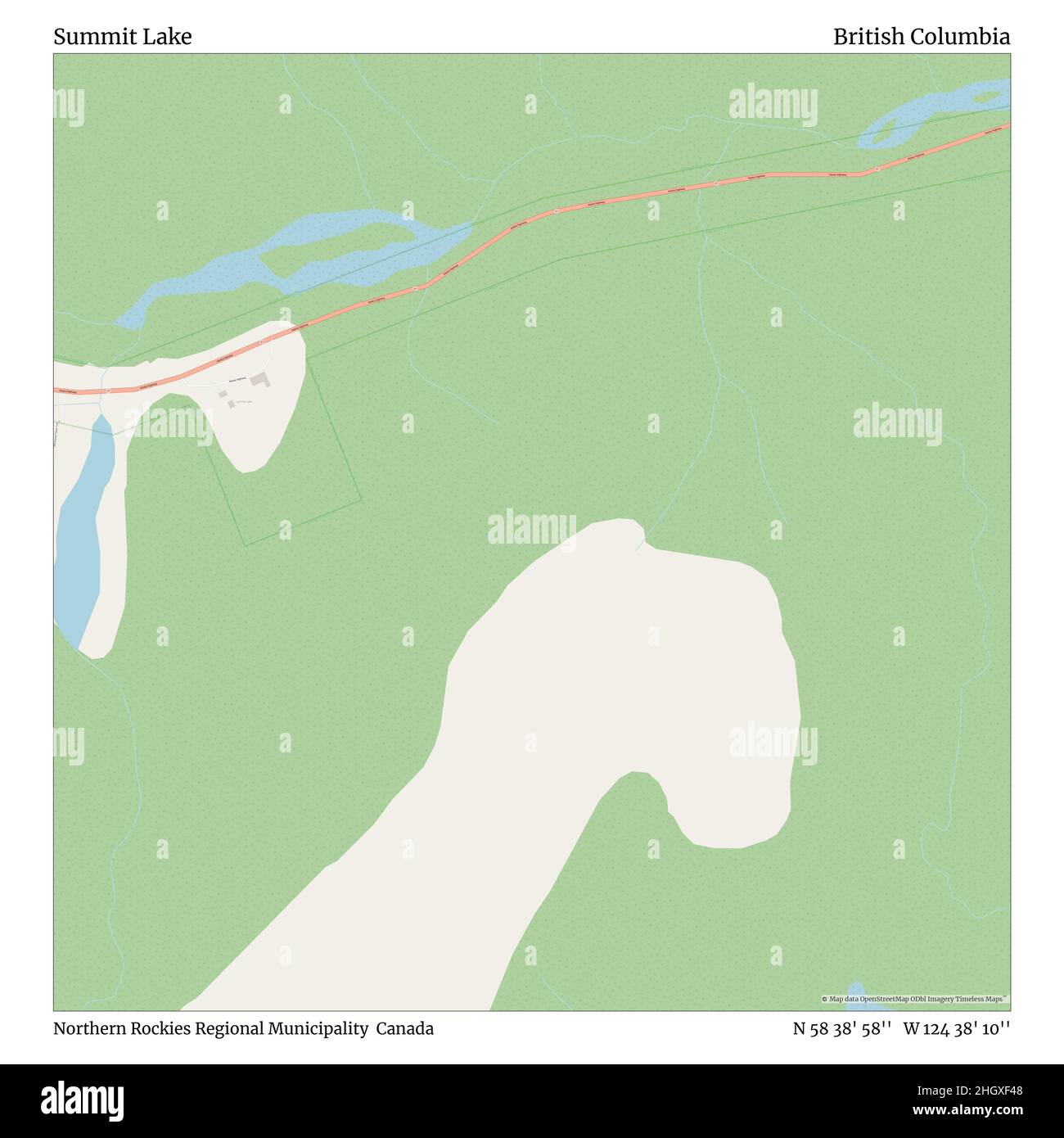 Map of summit lake hi-res stock photography and images - Alamy