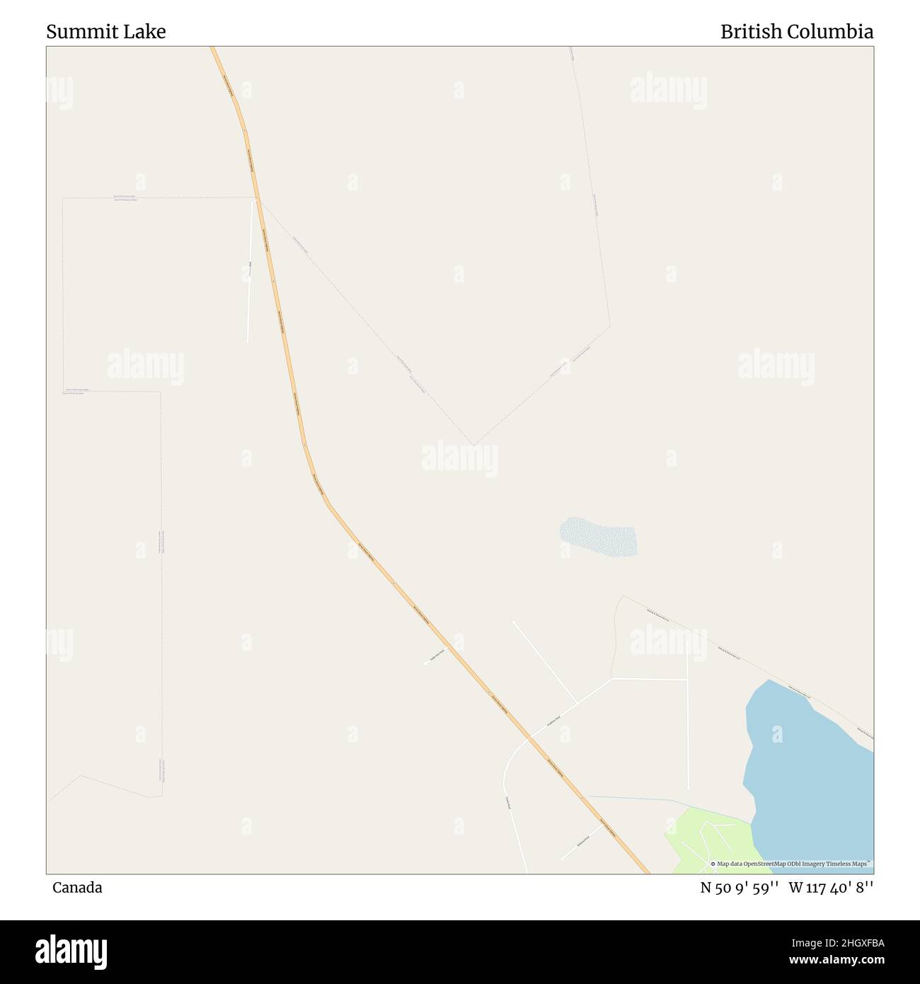 Map of summit lake hi-res stock photography and images - Alamy