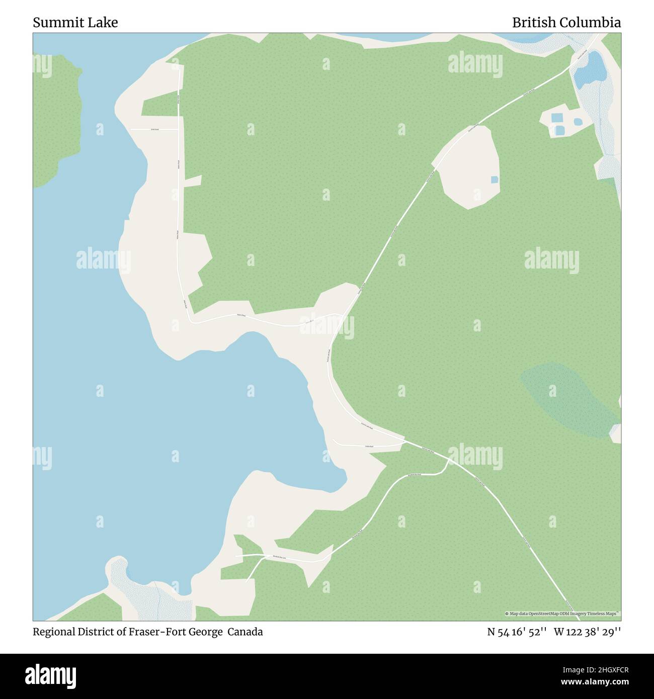 Map of summit lake hi-res stock photography and images - Alamy