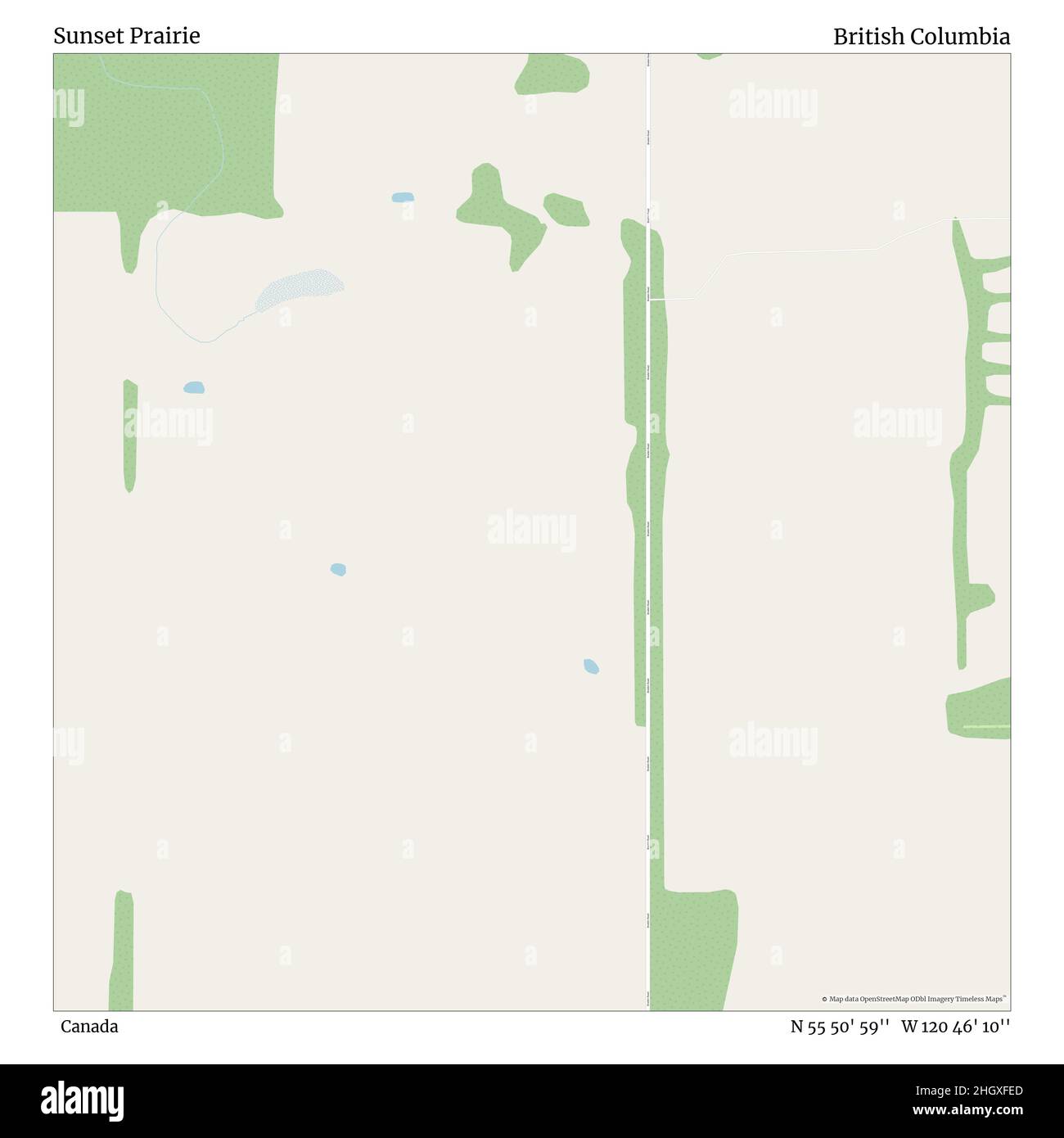 Sunset Prairie, Canada, British Columbia, N 55 50' 59'', W 120 46' 10 ...