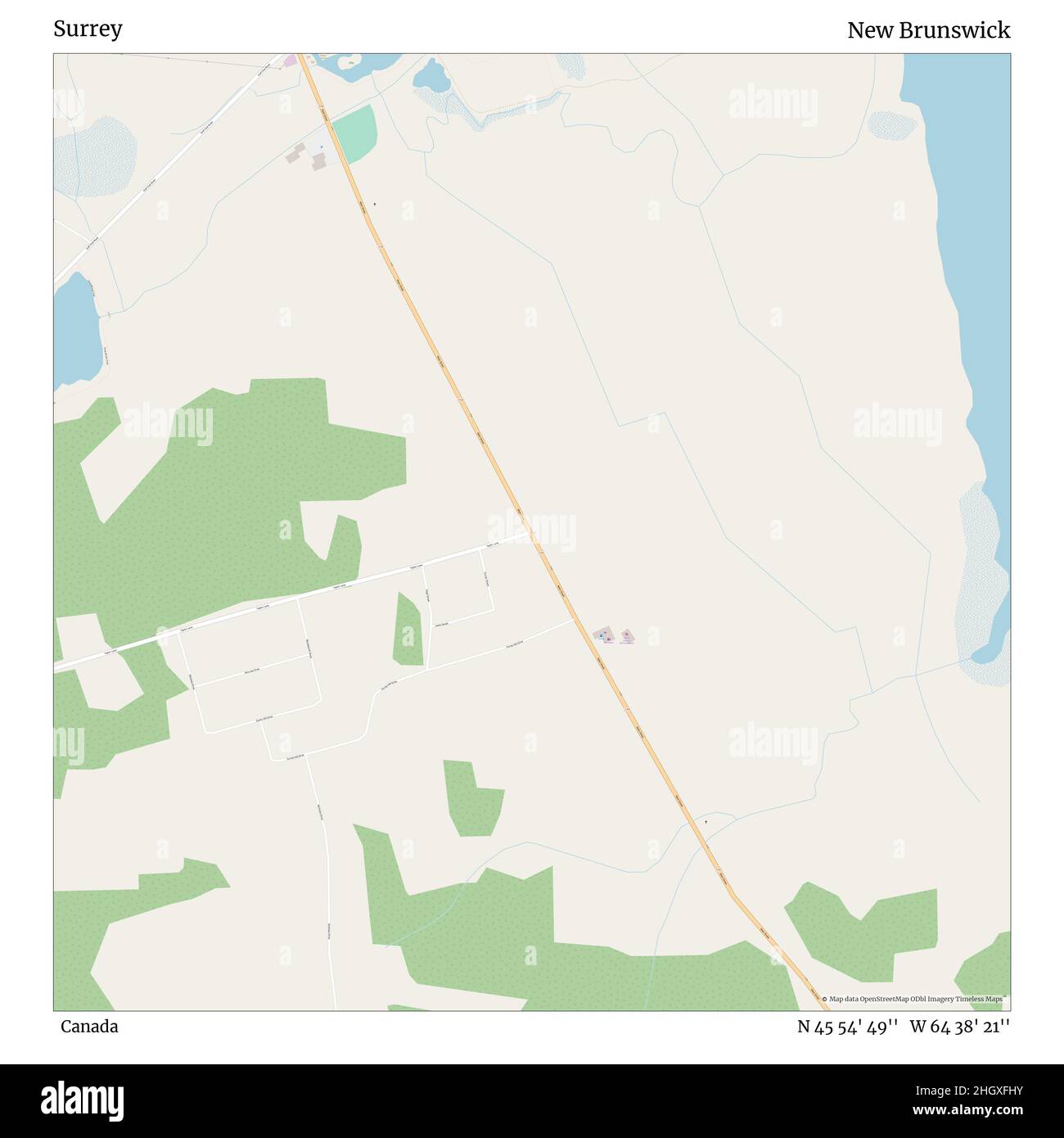 Surrey road map hi-res stock photography and images - Alamy