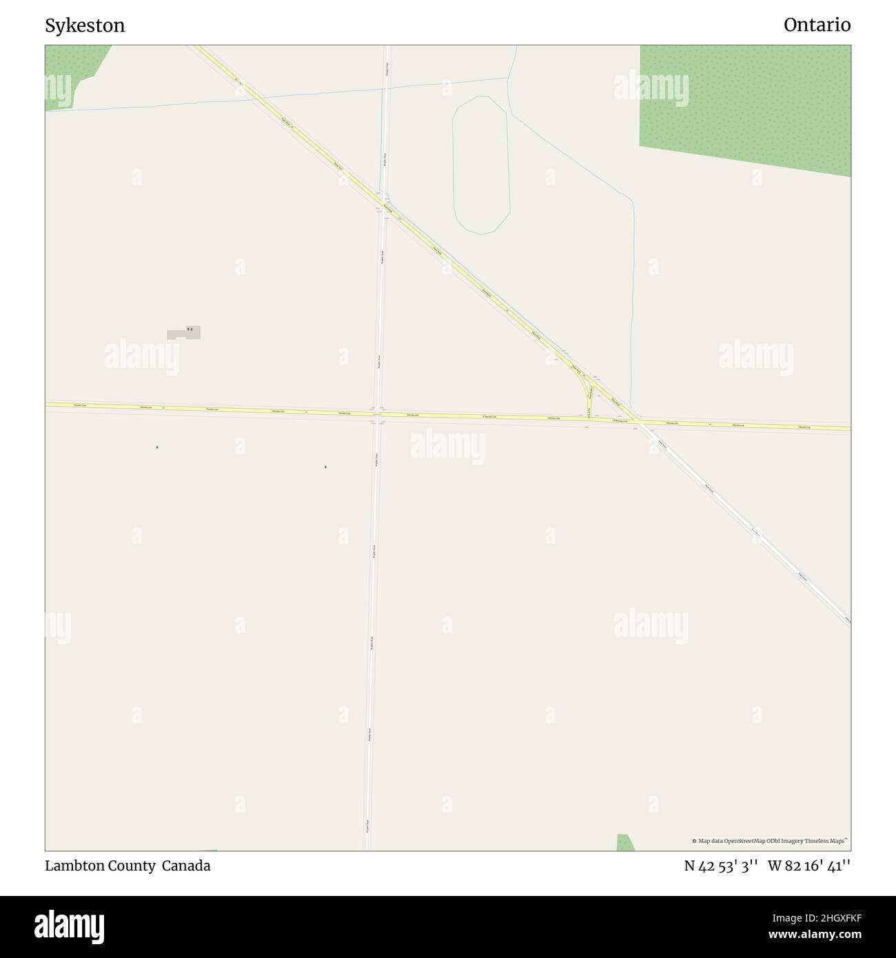 Sykeston map Cut Out Stock Images & Pictures - Alamy