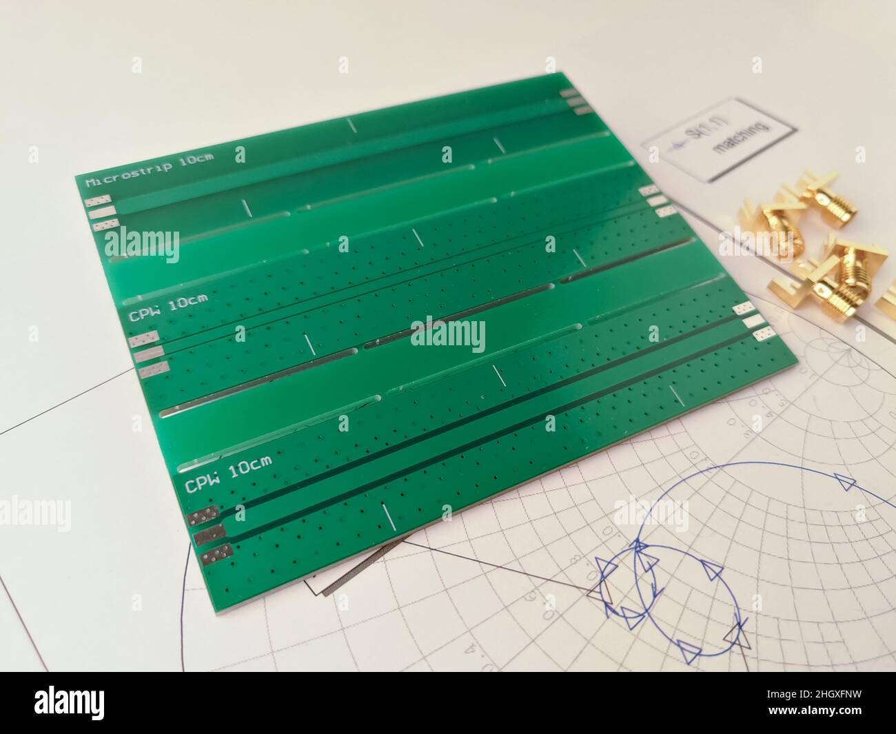Radio frequency transmission line and microwave printed circuit board ...