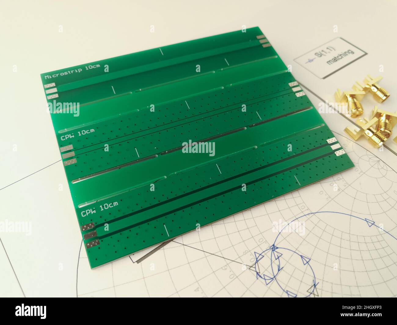 Radio frequency transmission line and microwave printed circuit board ...