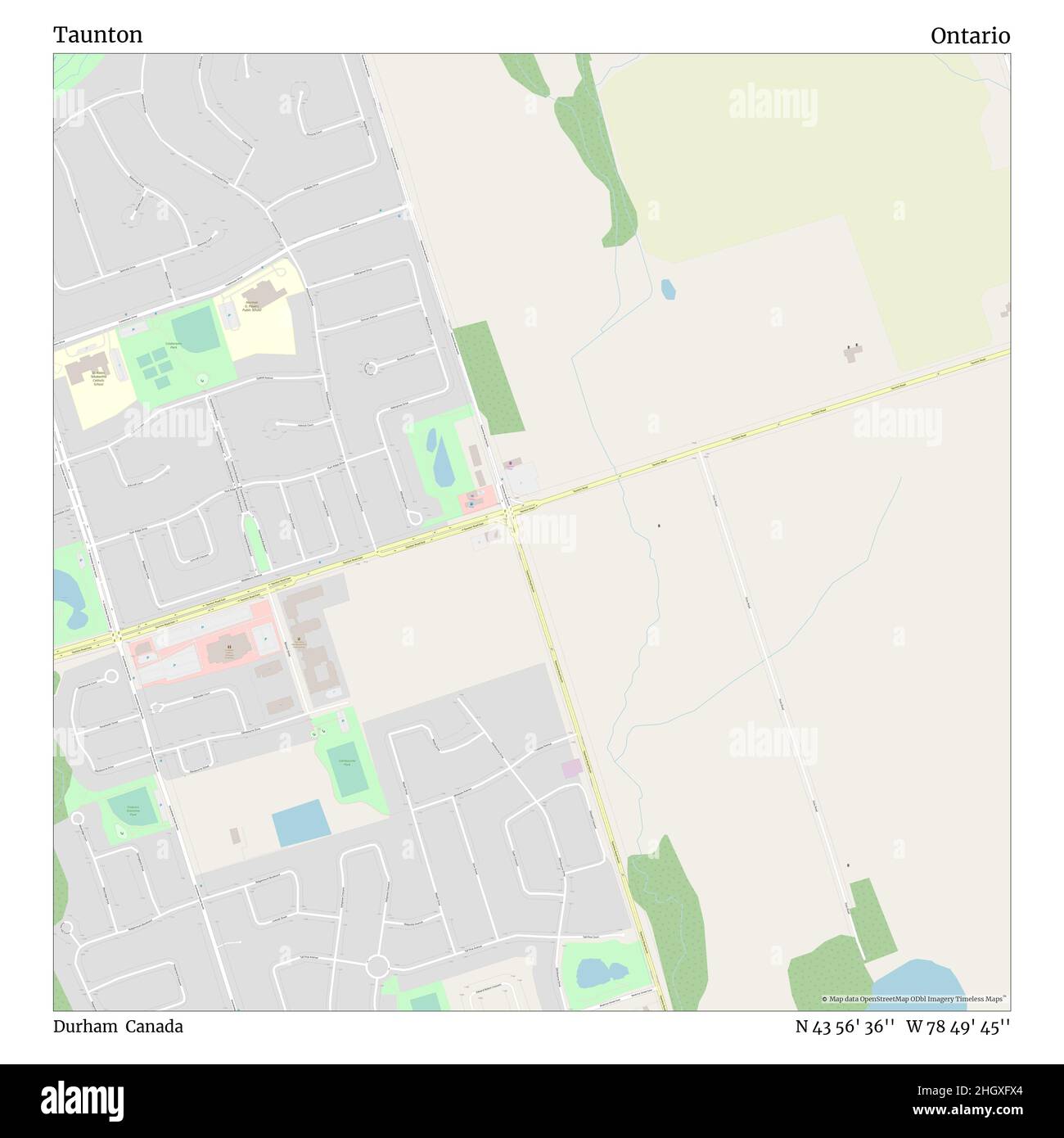 Taunton map Cut Out Stock Images & Pictures - Alamy