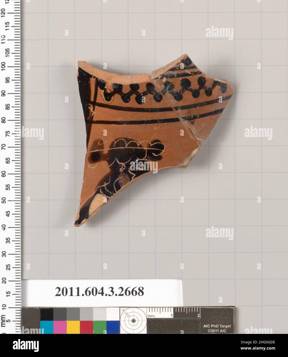 Terracotta fragment of an olpe (jug) late 6th/early 5th centuries B.C ...