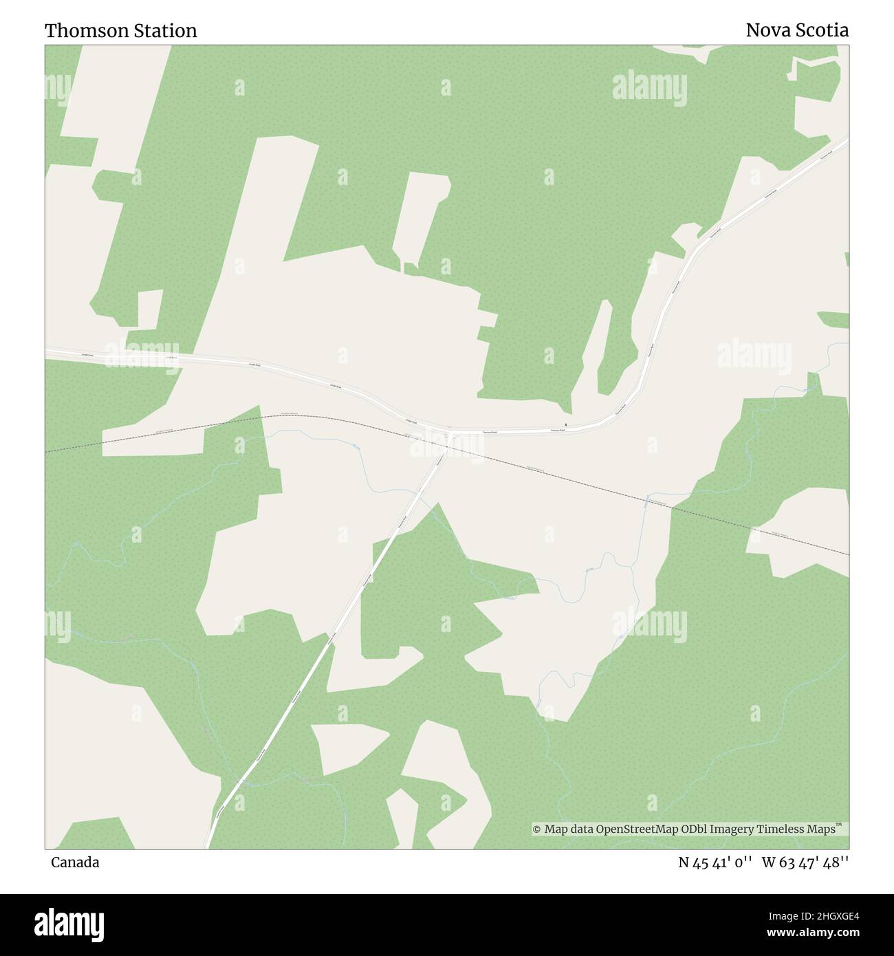 Map of thomson hi-res stock photography and images - Alamy