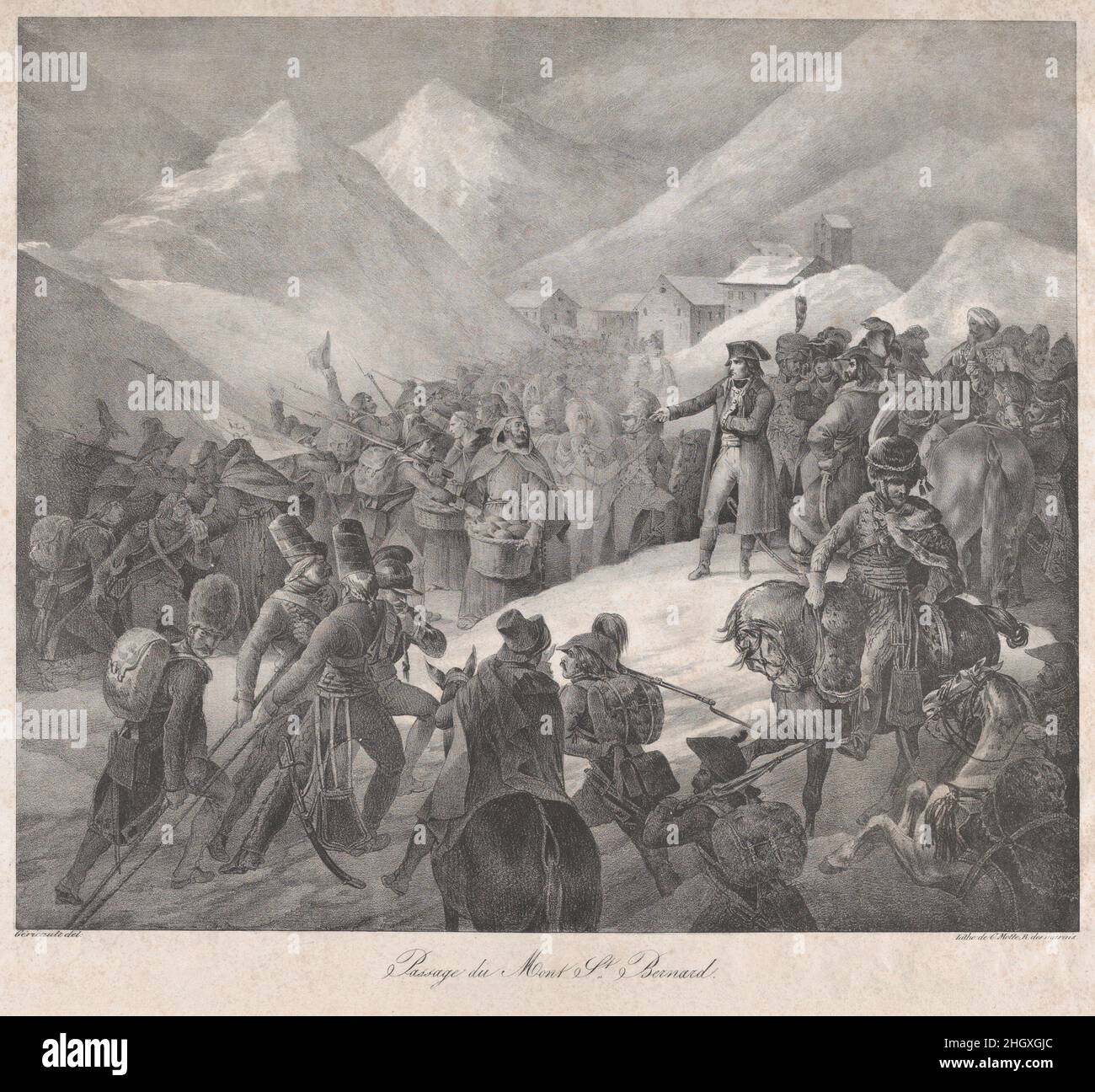 Passage through Mt. Saint-Bernard 1822 Théodore Gericault French ...