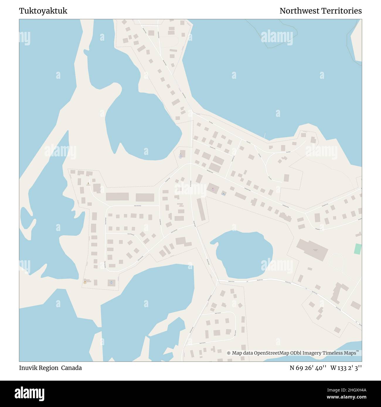 Tuktoyaktuk road canada Cut Out Stock Images & Pictures - Alamy