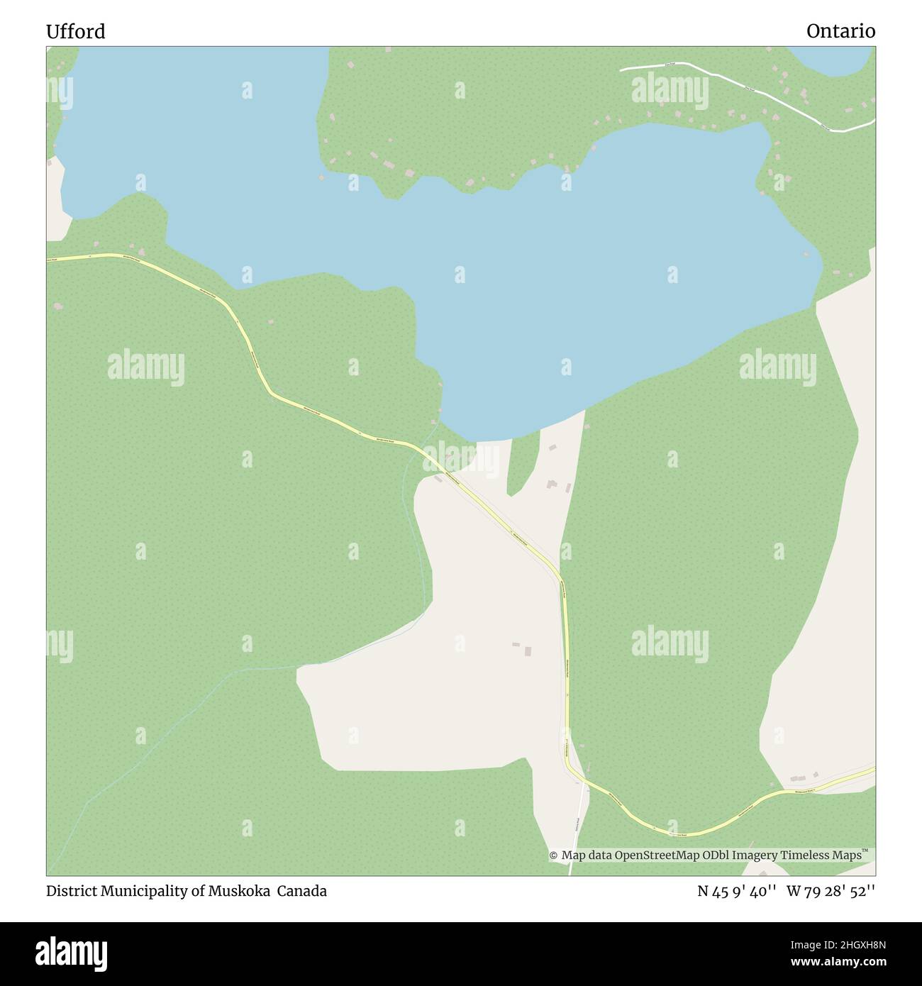 Ufford, District Municipality of Muskoka, Canada, Ontario, N 45 9' 40 ...