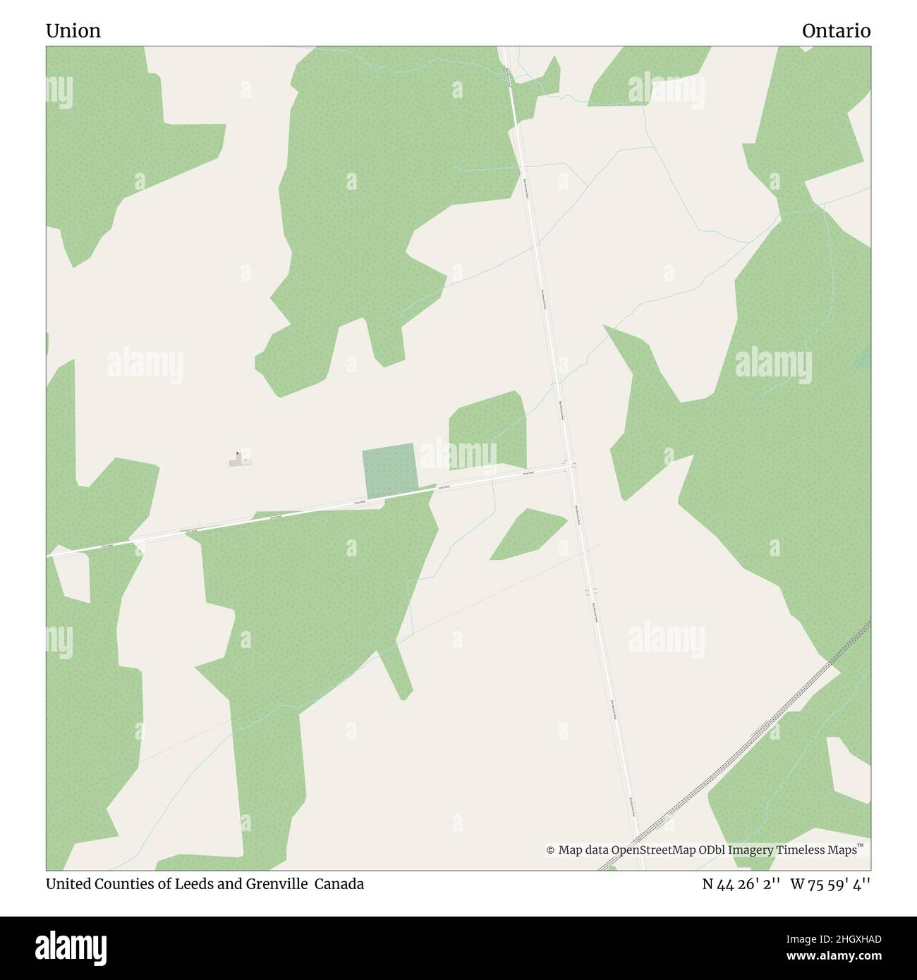 Union, United Counties of Leeds and Grenville, Canada, Ontario, N 44 26 ...