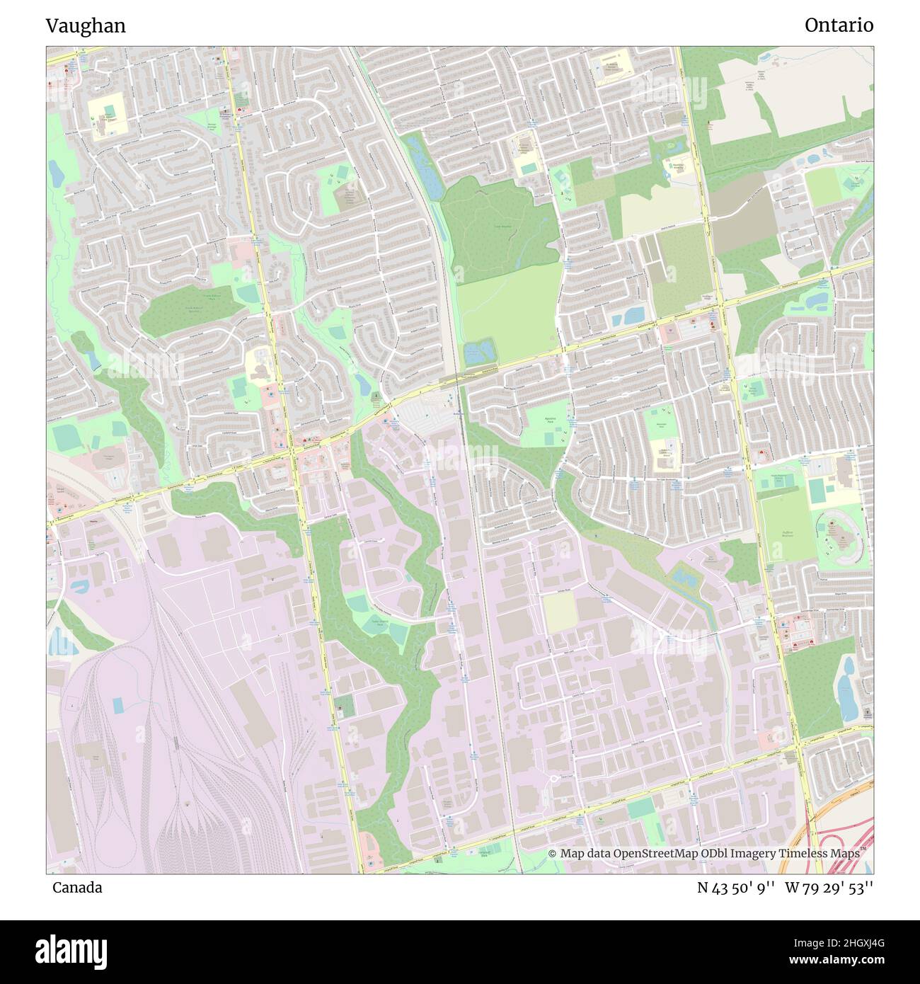 Map of vaughan hi-res stock photography and images - Alamy