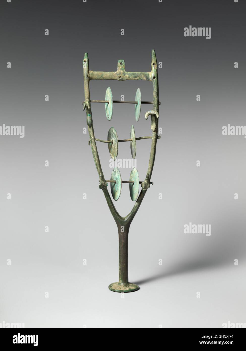 Sistrum (rattle) ca. 2300–2000 B.C. Hattian. Sistrum (rattle). Hattian ...