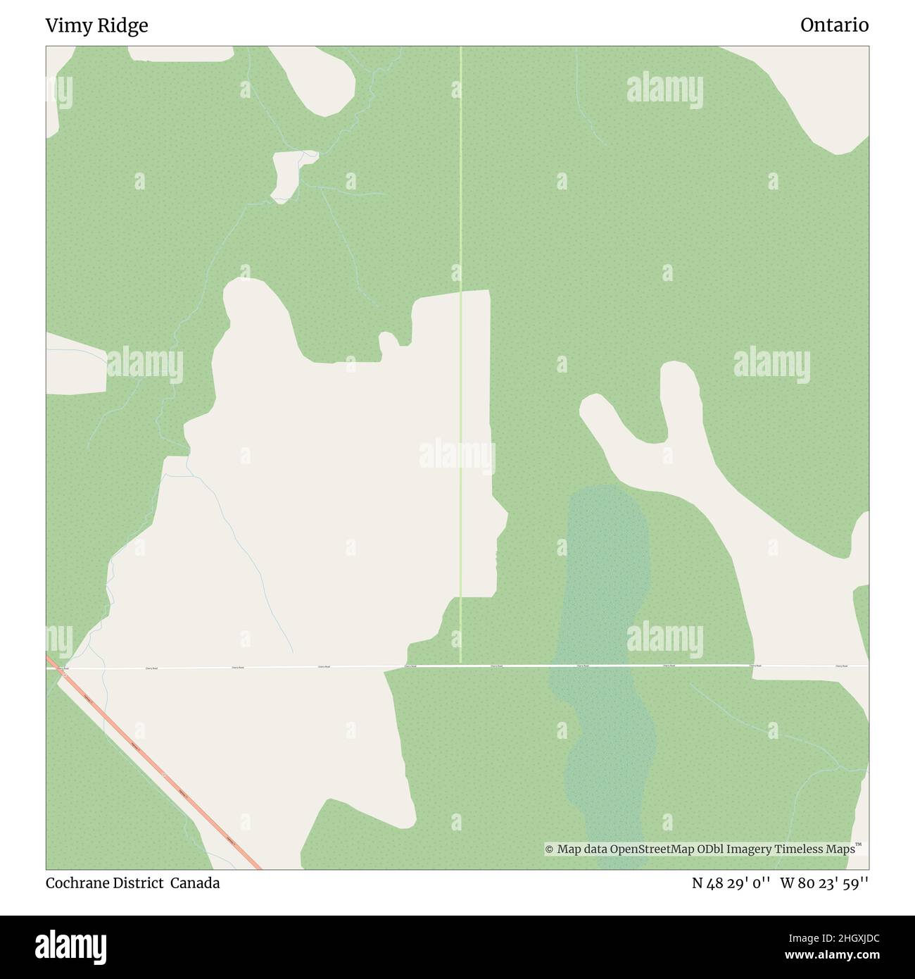 Cochrane ontario map hi-res stock photography and images - Alamy