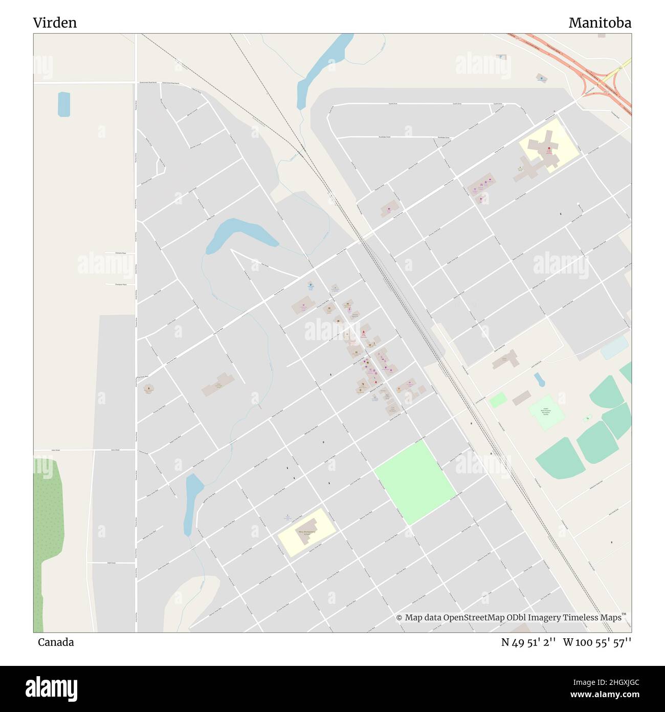 Map of virden Cut Out Stock Images & Pictures - Alamy