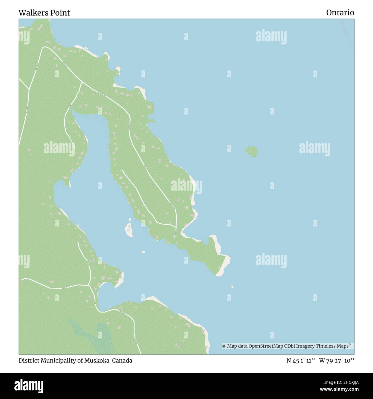 Map of muskoka hi-res stock photography and images - Alamy