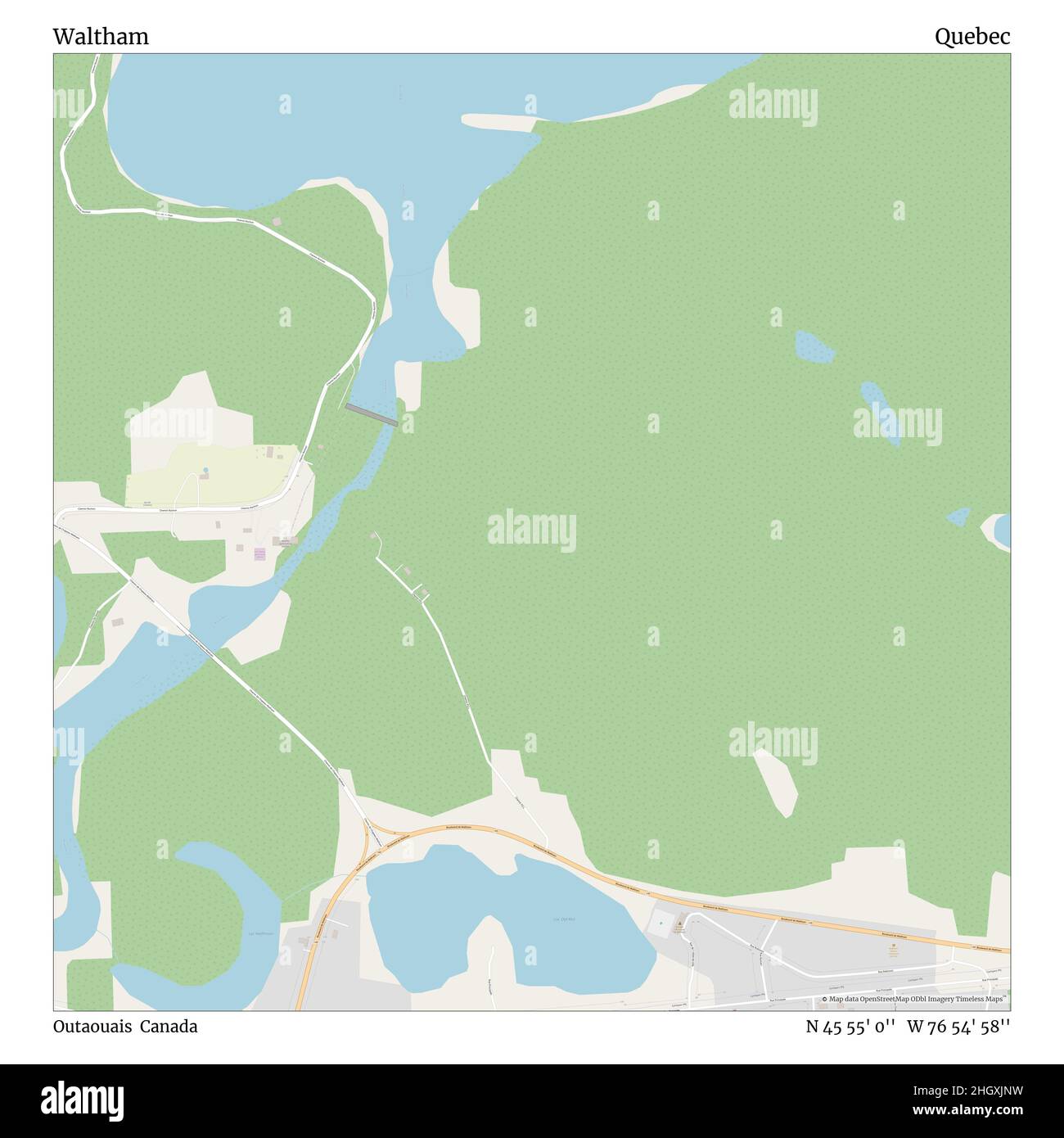 Waltham map Cut Out Stock Images & Pictures - Alamy
